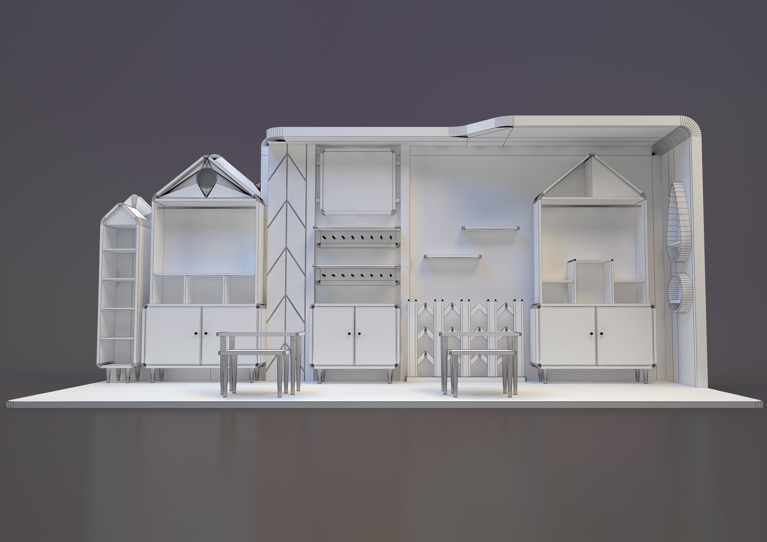 MINI BOOTH 01 Model - TurboSquid 1849278