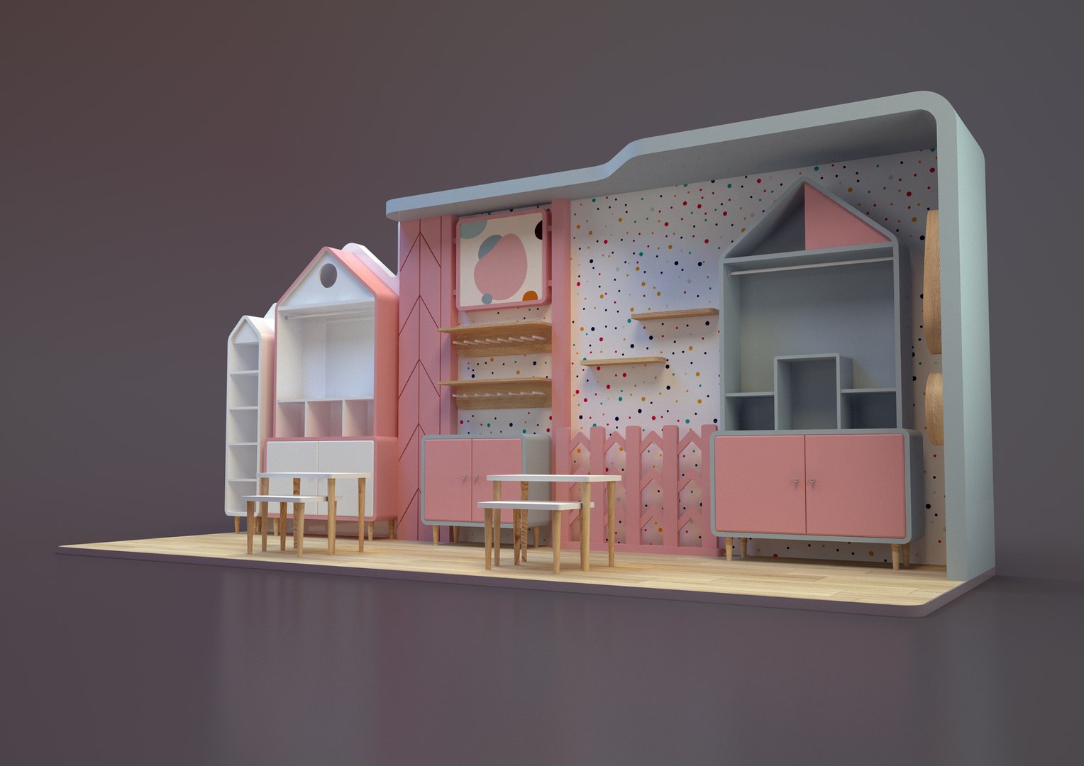 MINI BOOTH 01 Model - TurboSquid 1849278