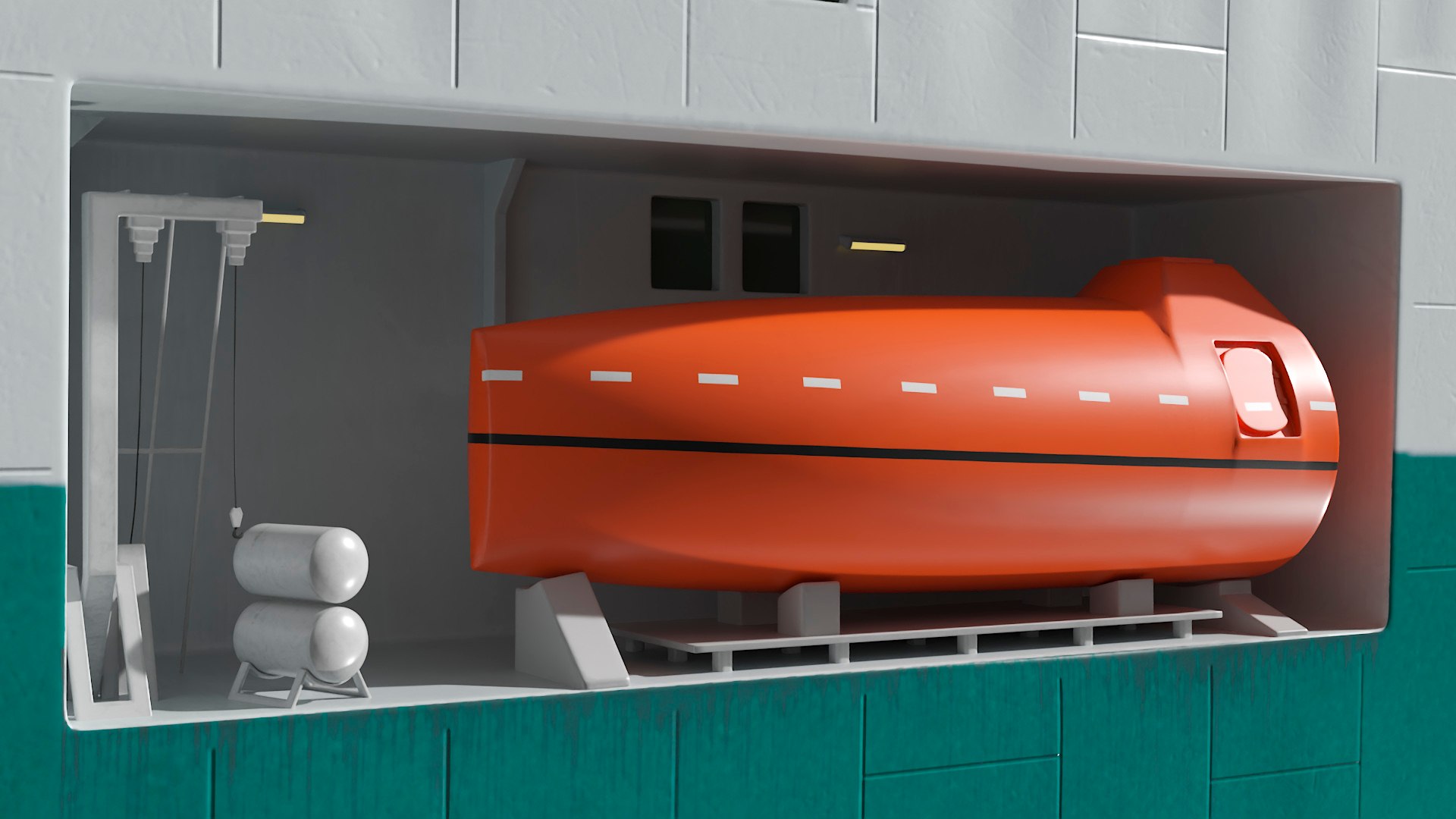 Construction Vessel With Helipad 3D - TurboSquid 2346634