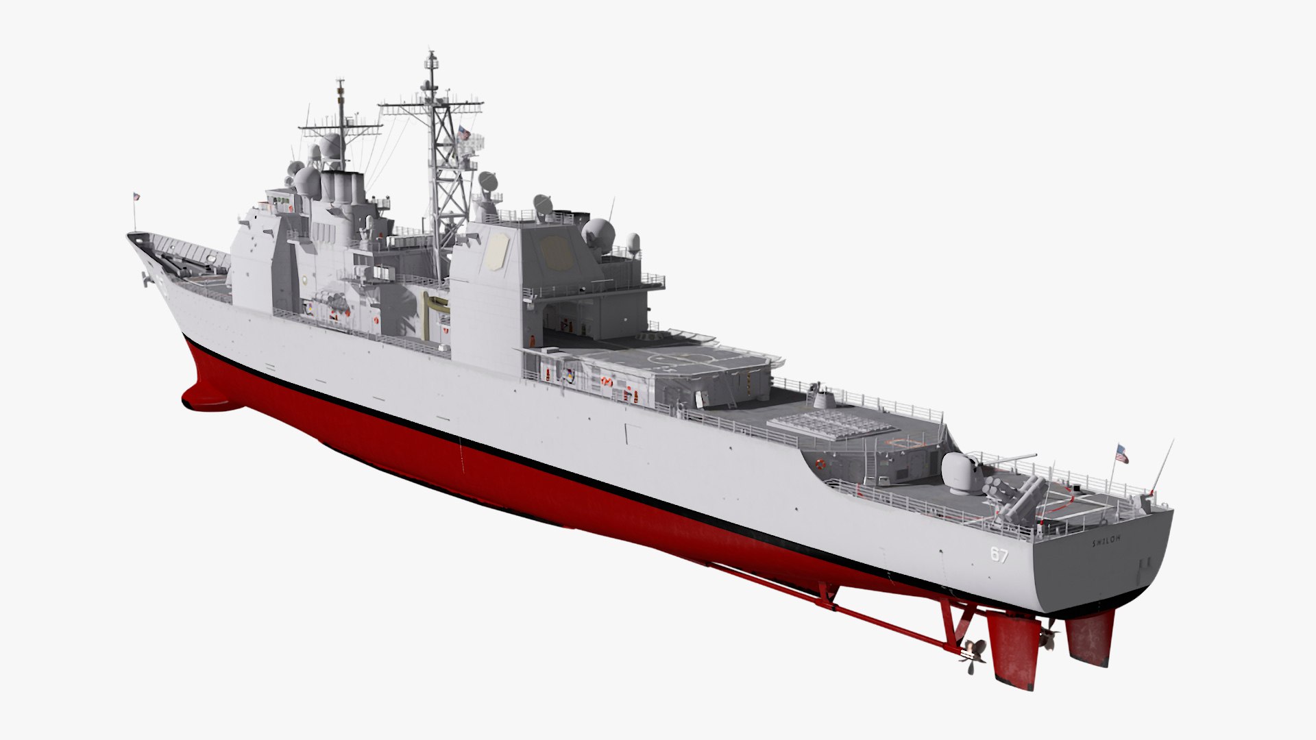 3D Model Guided Missile Cruiser Shiloh CG-67 - TurboSquid 2349843