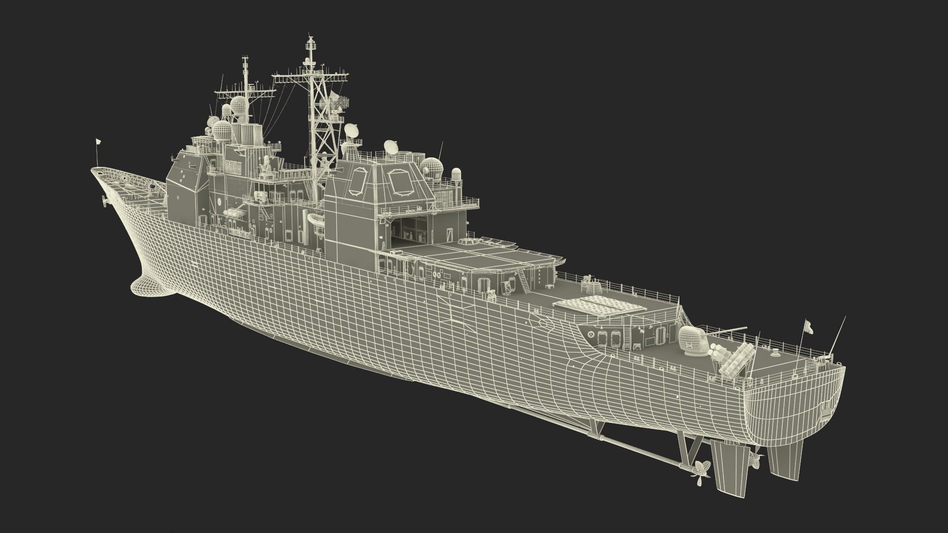 Guided Missile Cruiser Shiloh CG-67 - TurboSquid 2349843