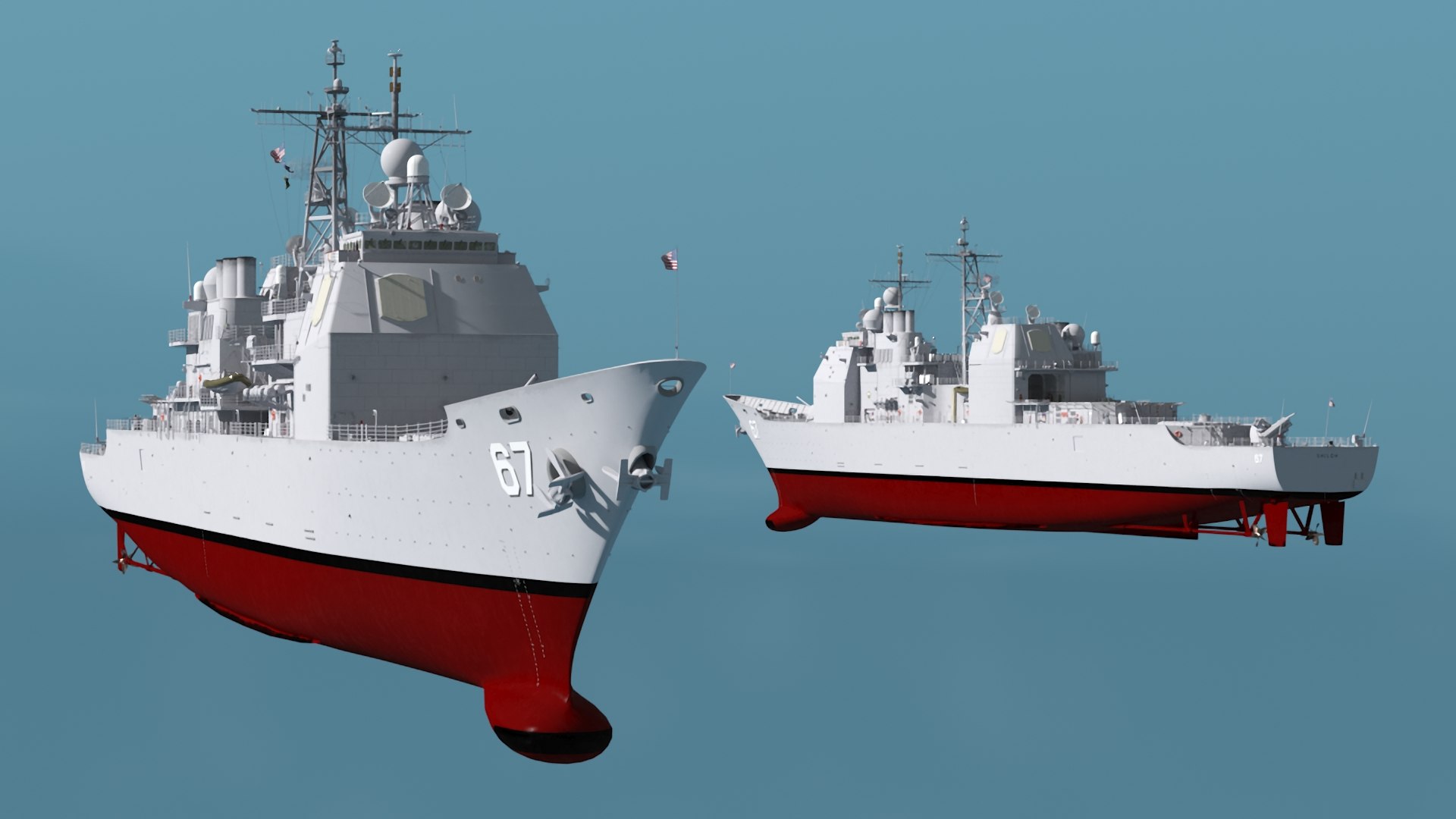 3D Model Guided Missile Cruiser Shiloh CG-67 - TurboSquid 2349843