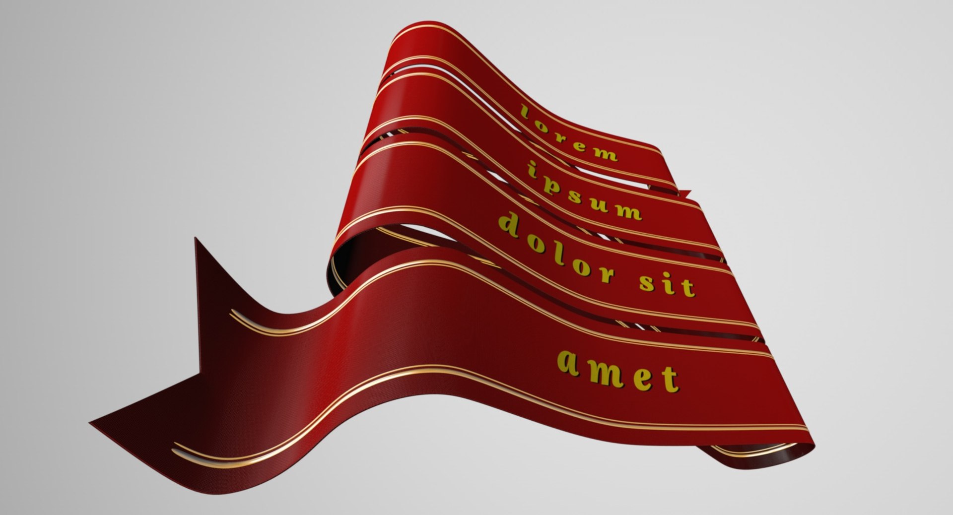 3D Floating Ribbon Lines - TurboSquid 1327904