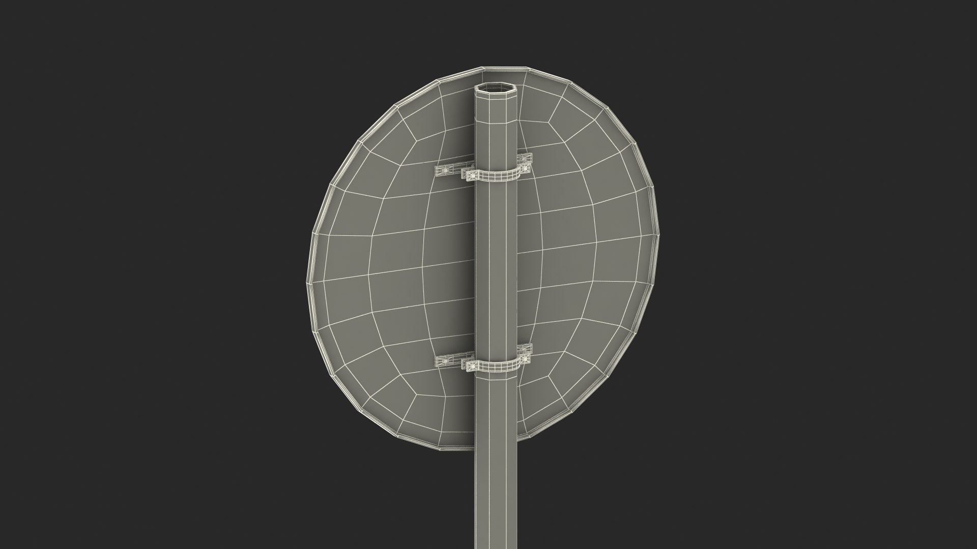 3D Model Road Sign No Motor Vehicles - TurboSquid 2211865