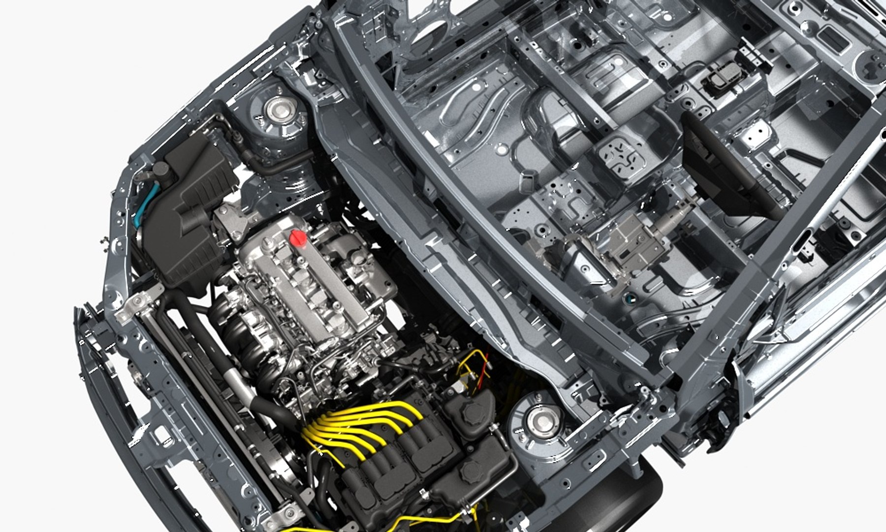 3D Electric Car Chassis Model - TurboSquid 1649546