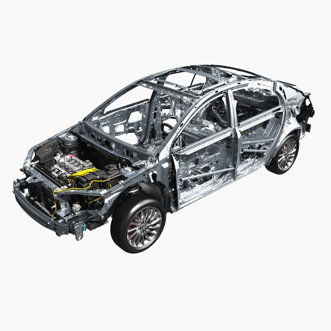 3D Electric Car Chassis Model - TurboSquid 1649546