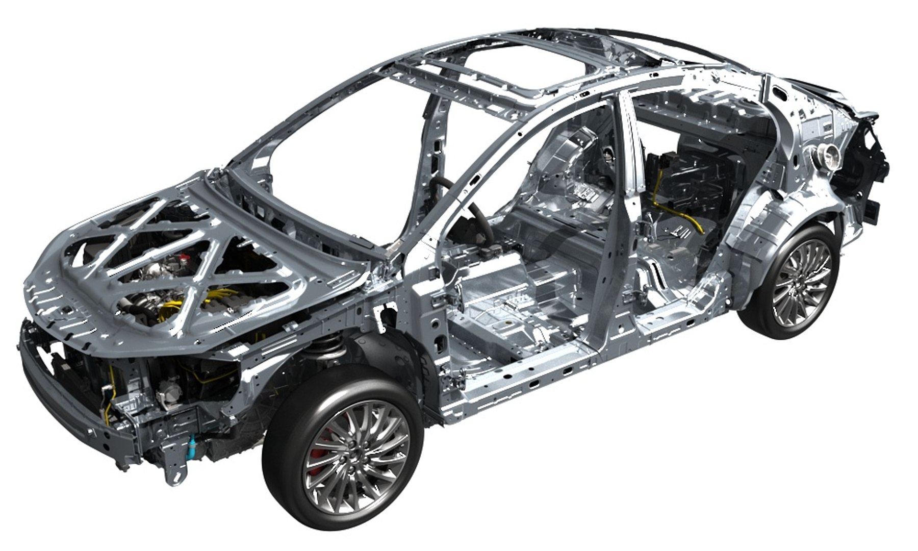 3D Electric Car Chassis Model - TurboSquid 1649546