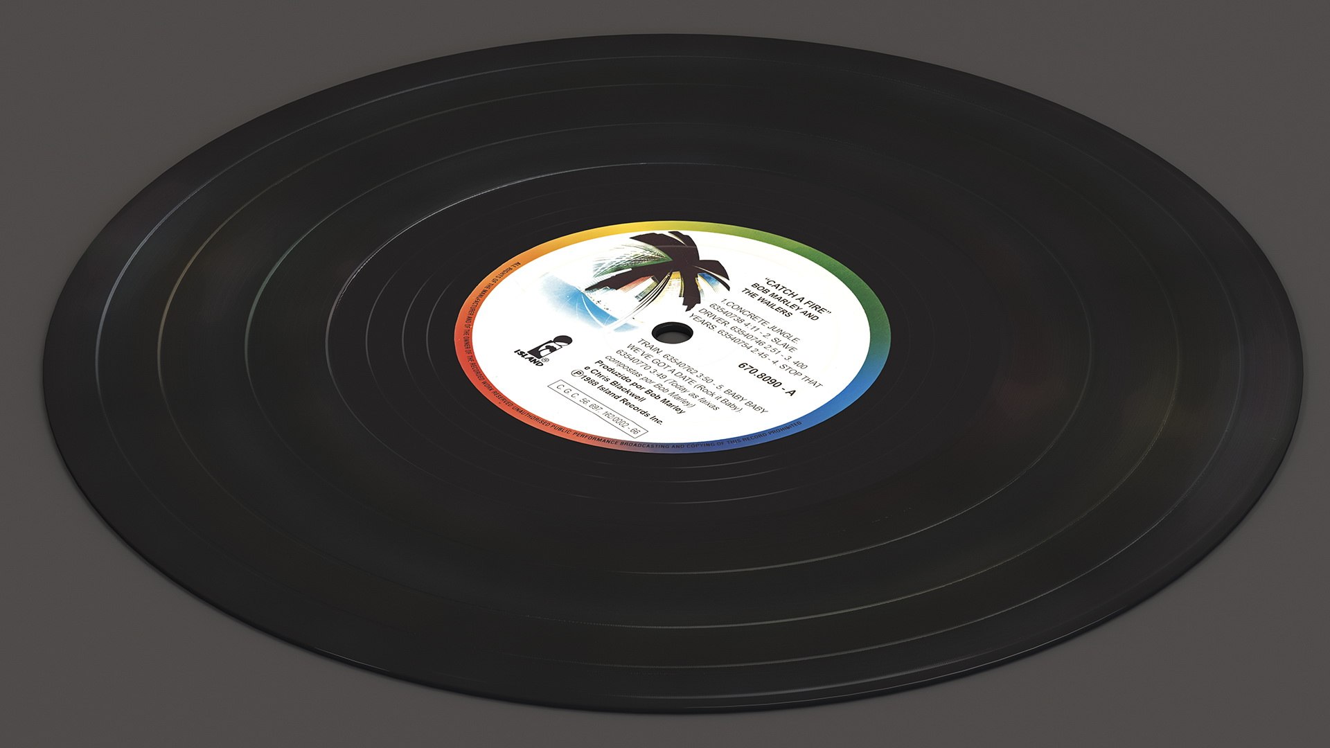 Bob Marley Vinyl 3D Model - TurboSquid 1978390