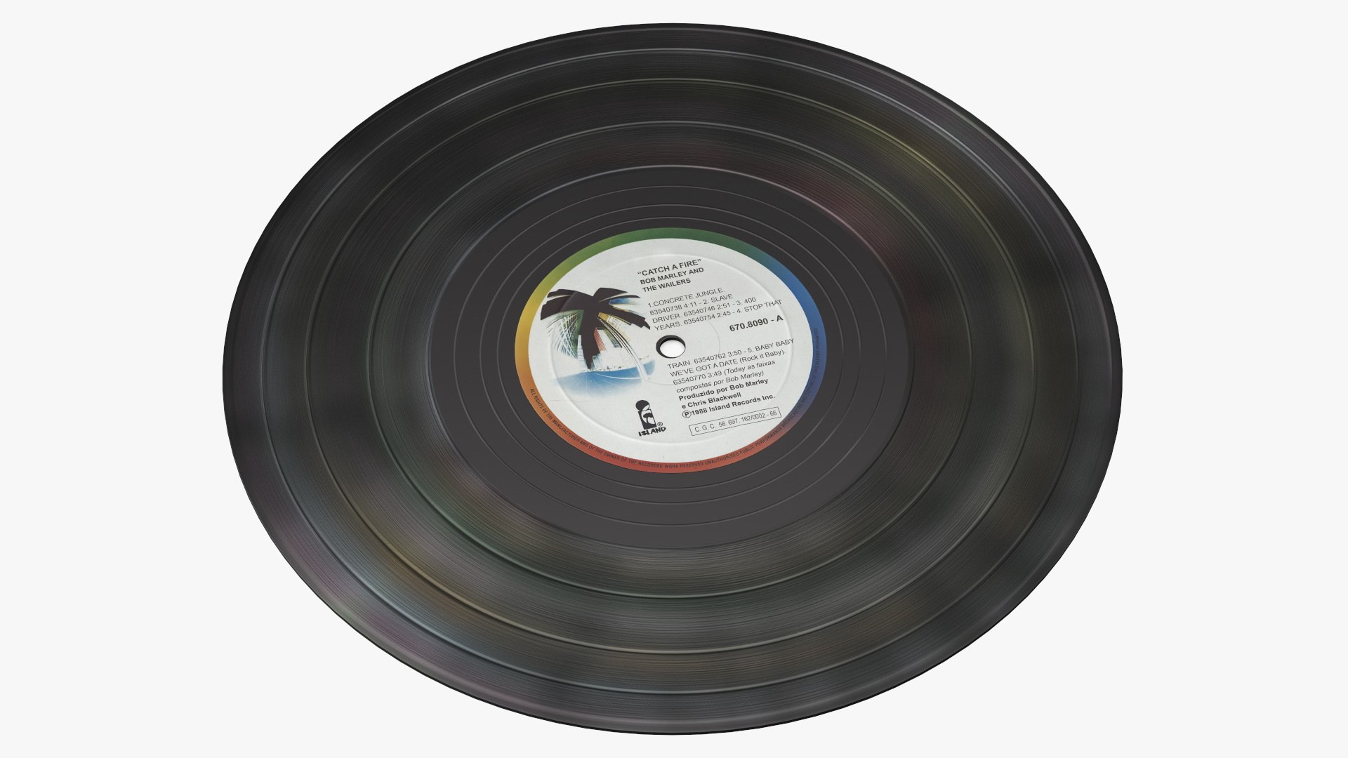 Bob Marley Vinyl 3D Model - TurboSquid 1978390