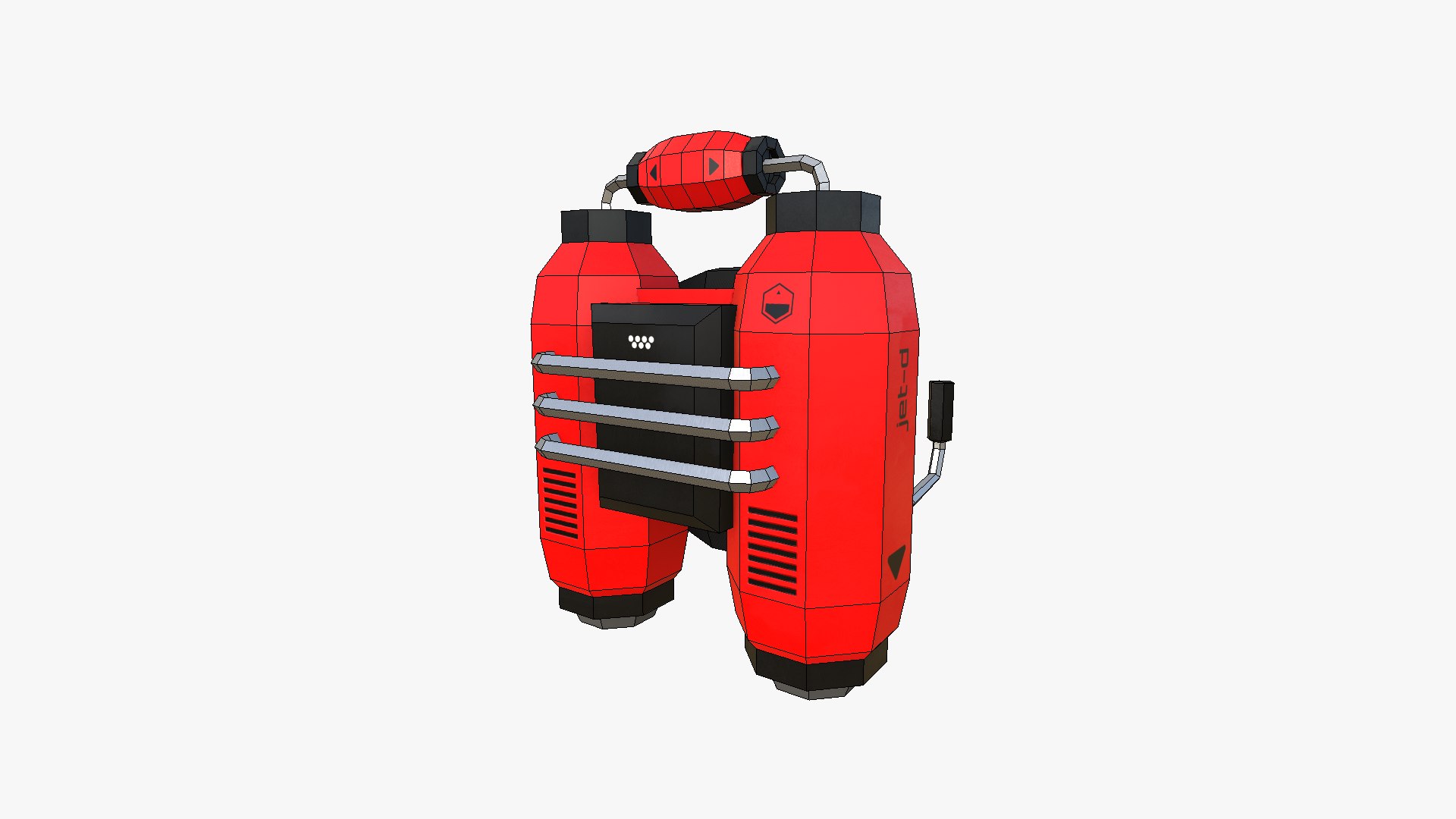 3D Jetpack Low Poly D02 - SciFi Character Design - TurboSquid 2255366