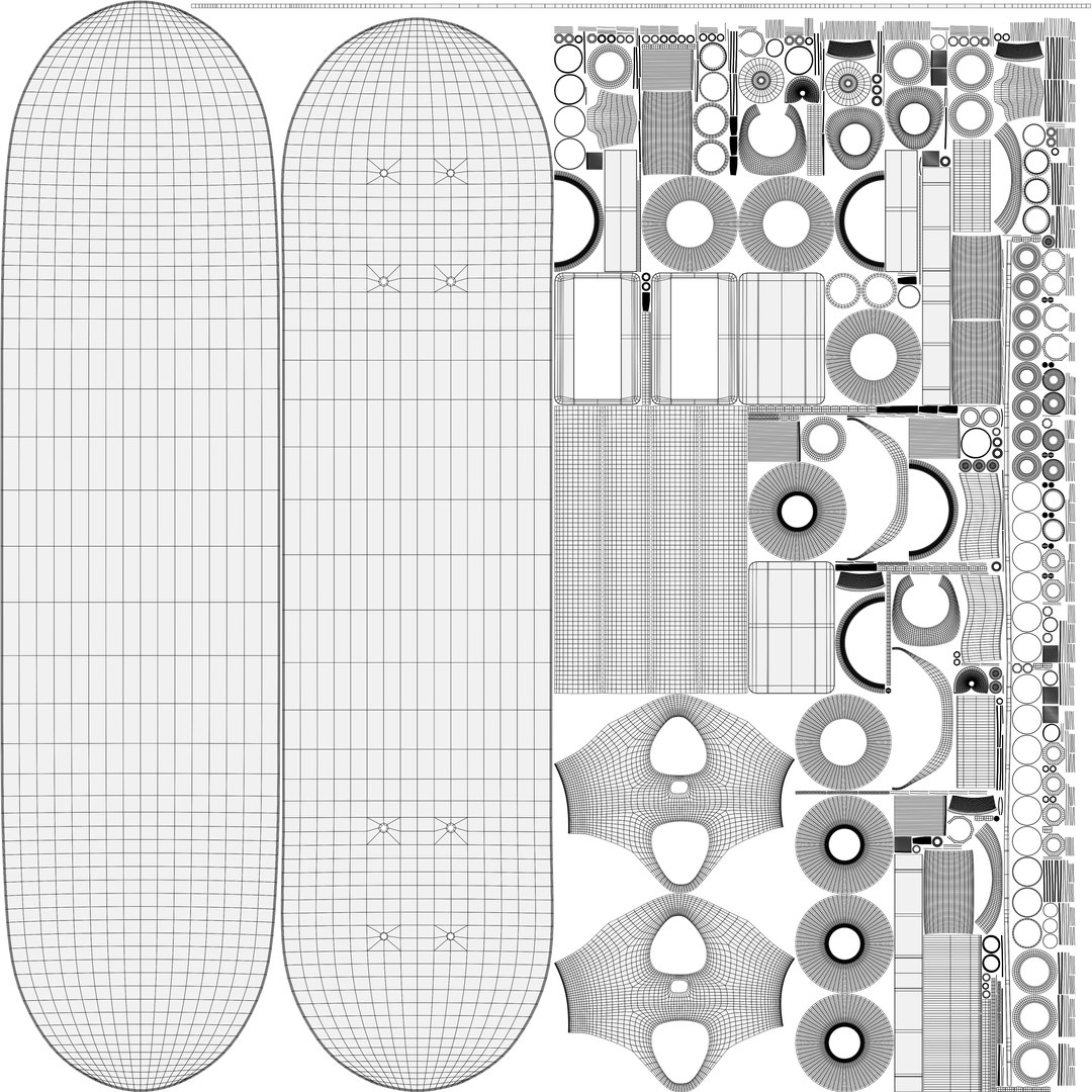 Realistic Skateboard Model - TurboSquid 2242248