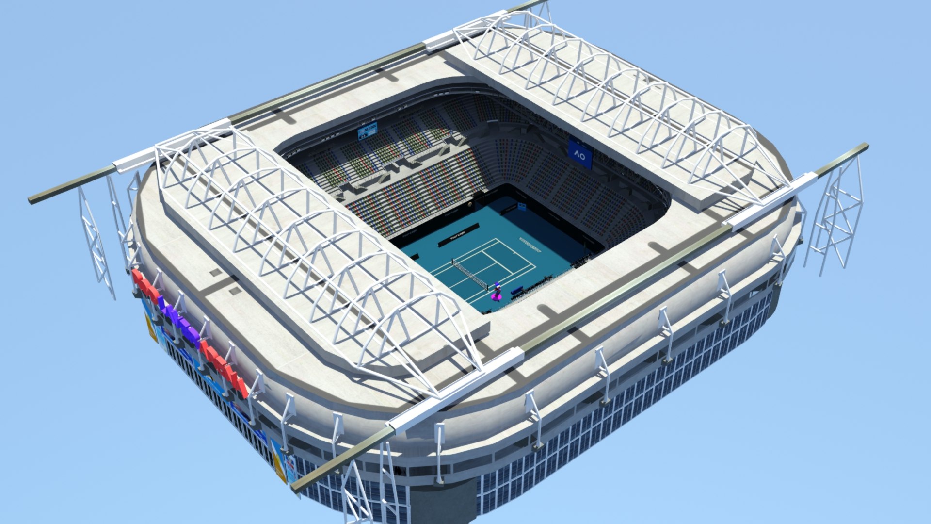 Rod Laver Arena Exterior And Interior 3D Model - TurboSquid 1829835