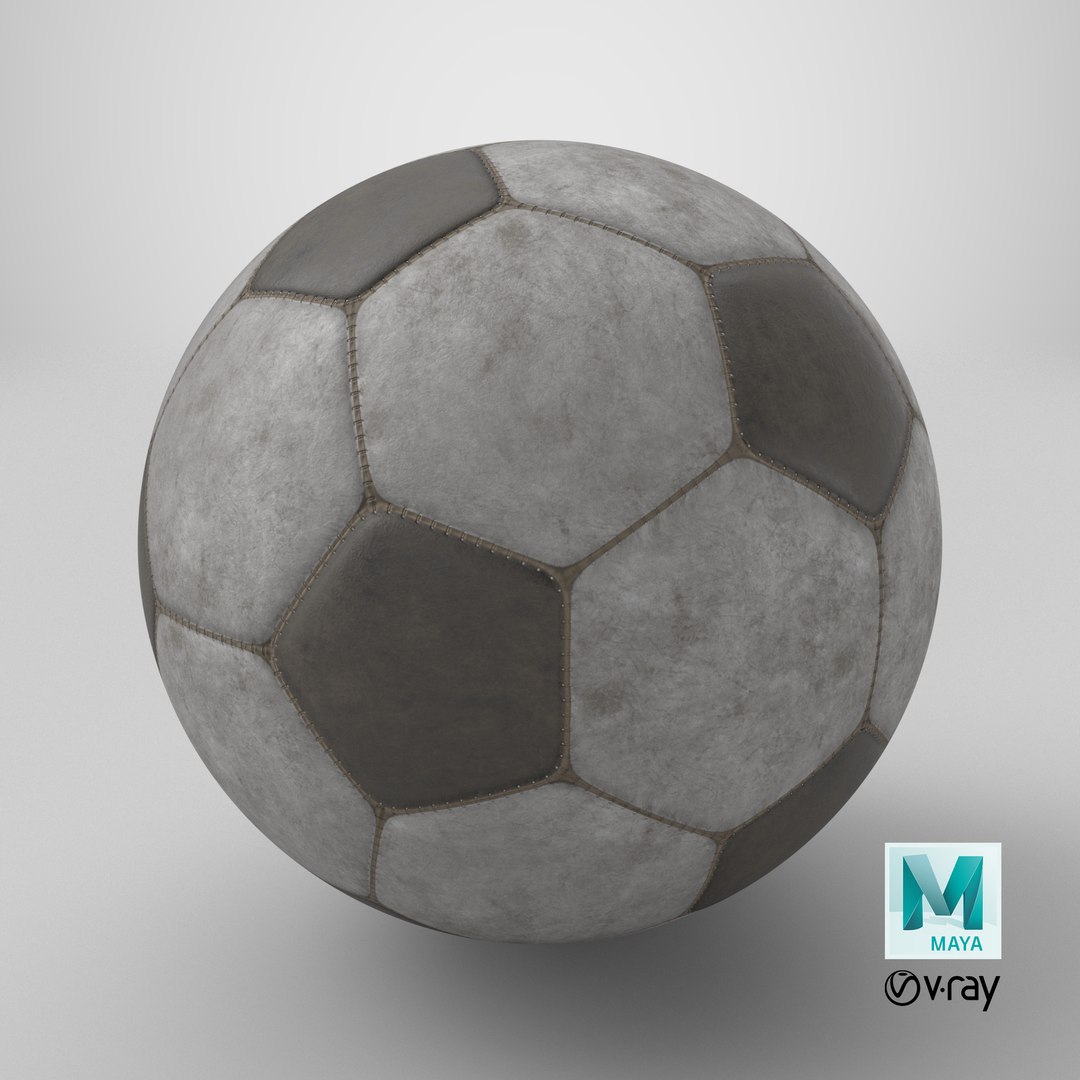 3D Soccer Ball Low Poly Dirty - TurboSquid 2185104