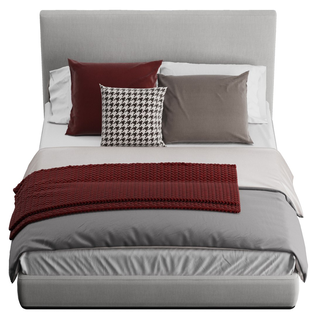 3D Minotti Powell Bed - TurboSquid 2125730