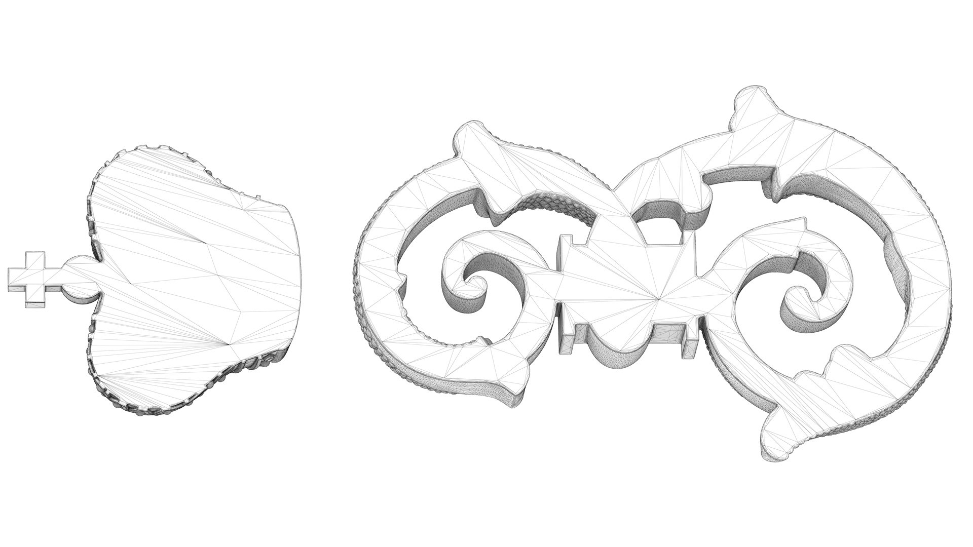 Monogram Of The Russian Empress Catherine II 3D Model - TurboSquid 2324005