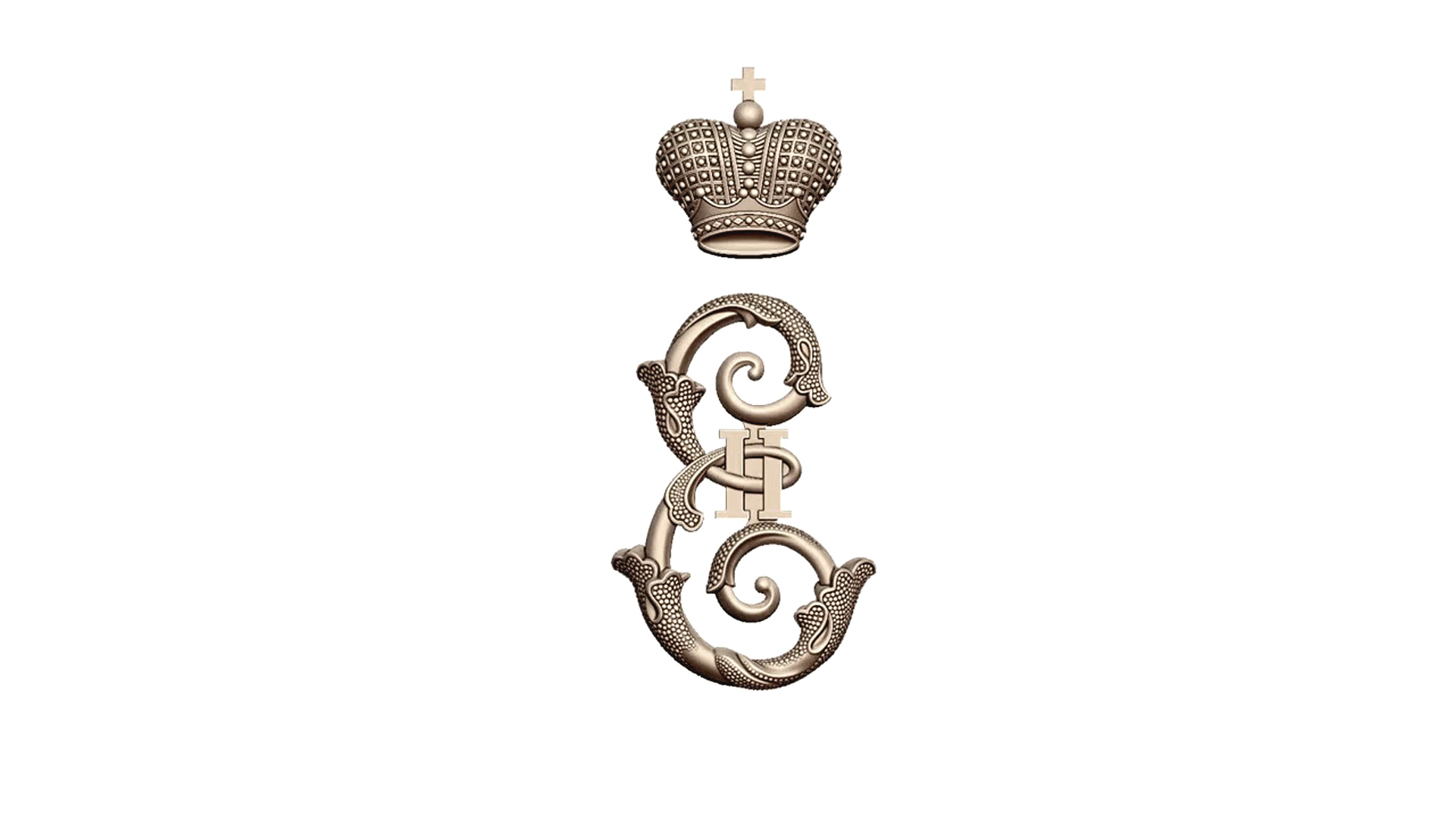Monogram Of The Russian Empress Catherine II 3D Model - TurboSquid 2324005