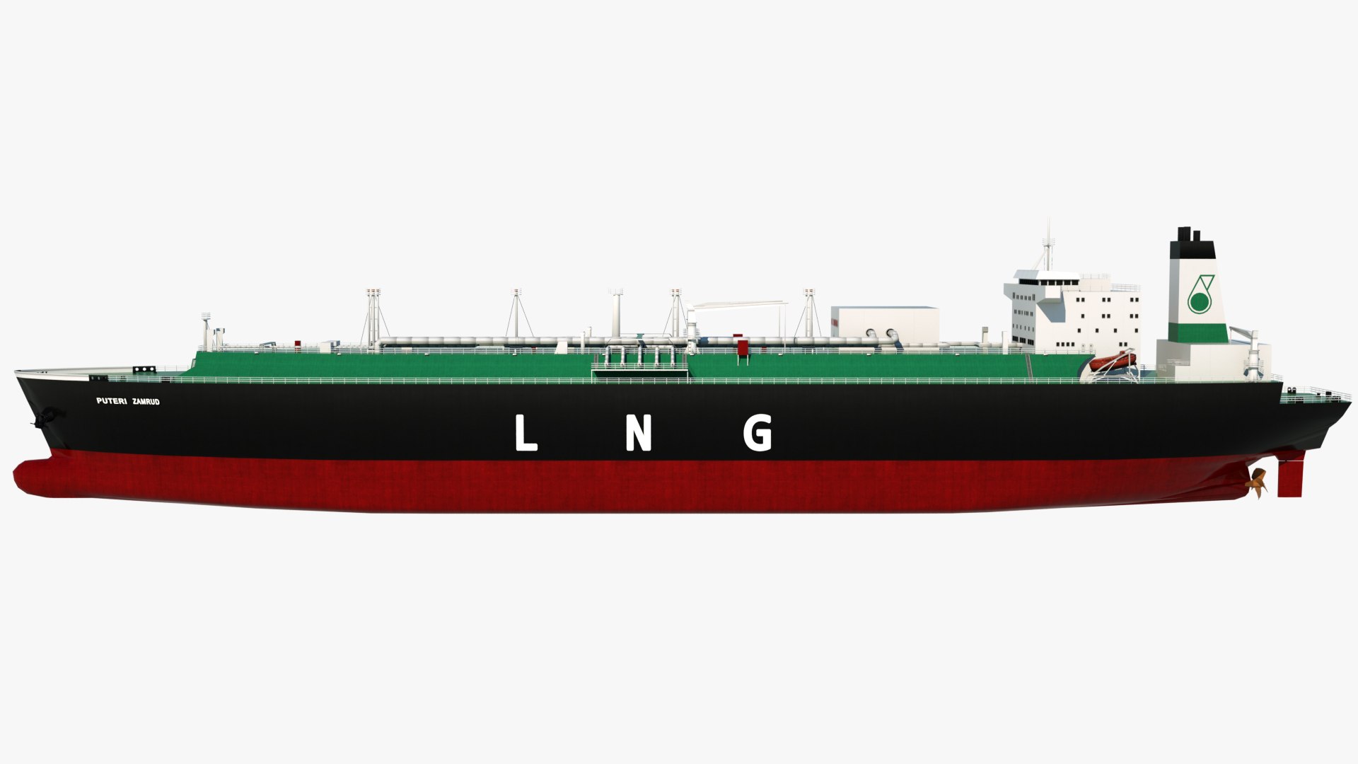 Oil tanker puteri zamrud 3D - TurboSquid 1279895