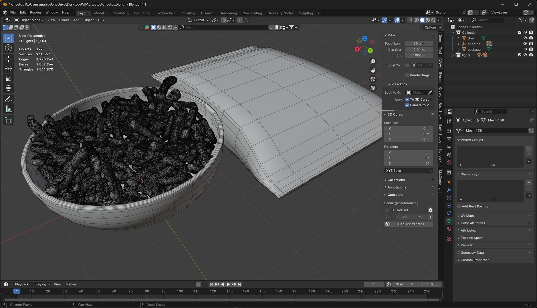 Cheetos Snacks 3D Model - TurboSquid 2370470
