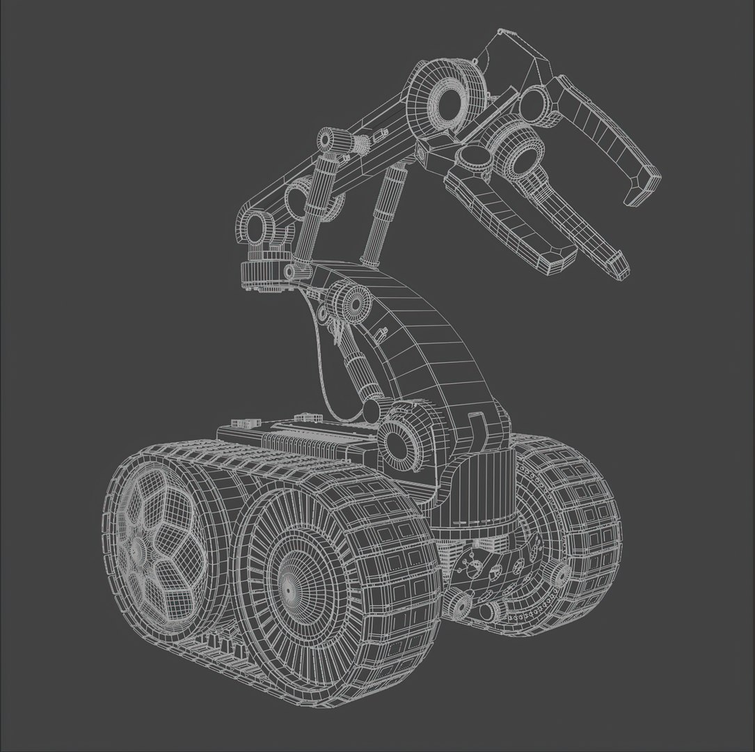 Manipulator On The Tracks Model - TurboSquid 2113124