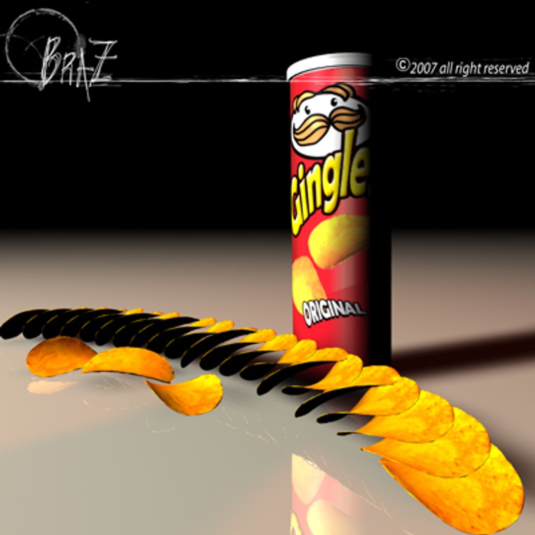 3d Model Chips Box
