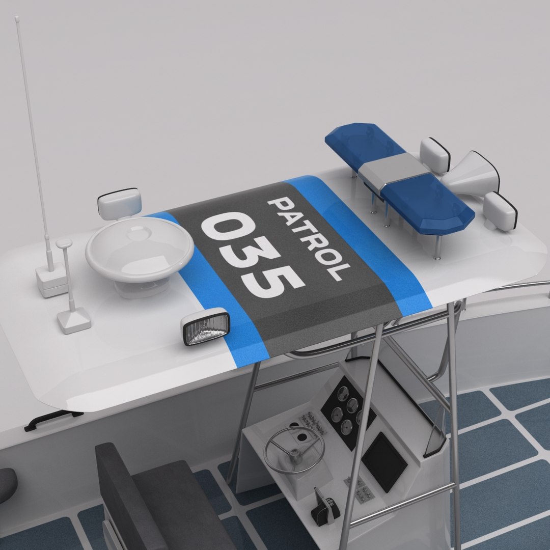 3ds Max Photo Realistic Police Patrol