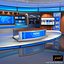 3d Virtual Set News Studio Model