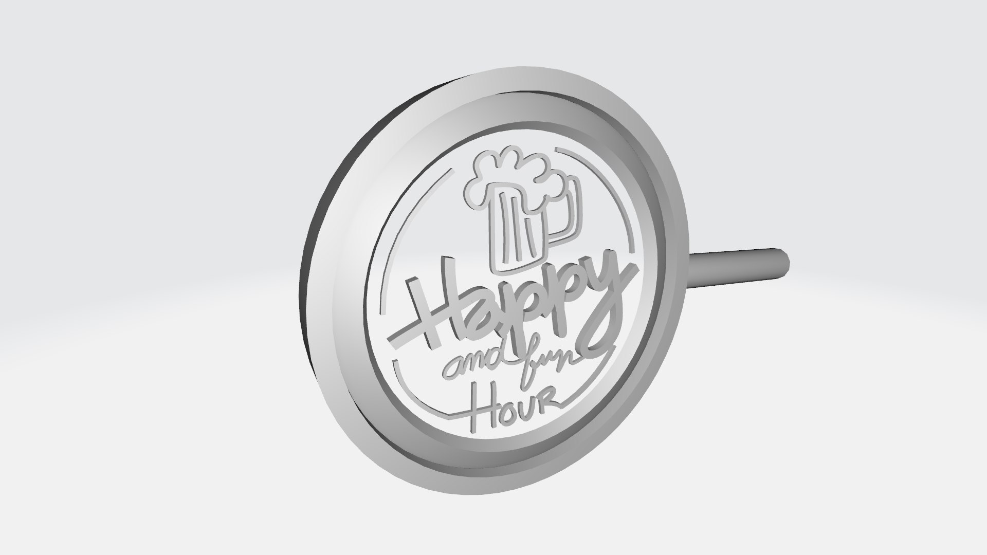 3D Model Happy And Fun Hour Neon Sign - TurboSquid 1904602