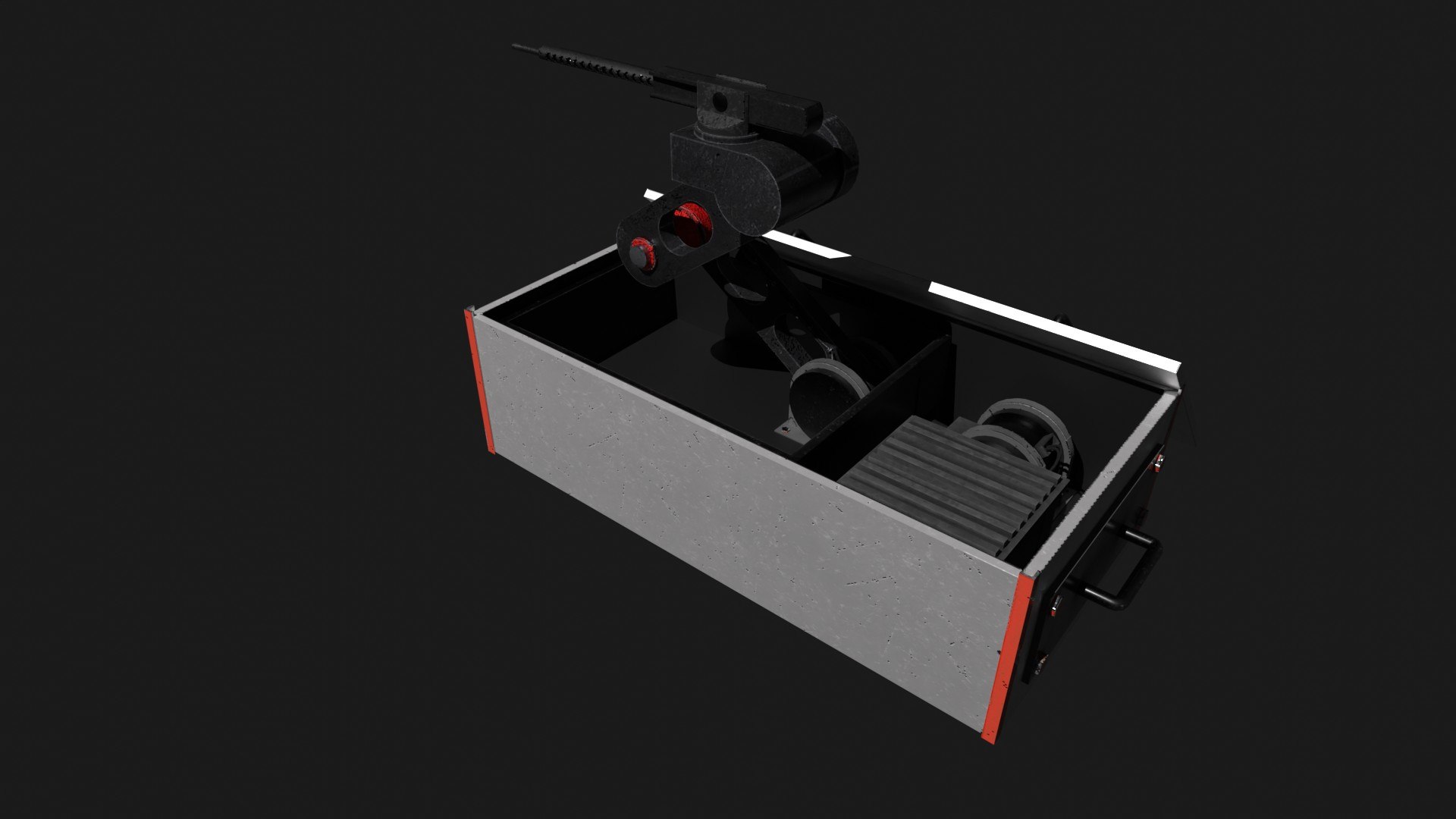 3D GameReady Military SCI-FI Turret - TurboSquid 2188655