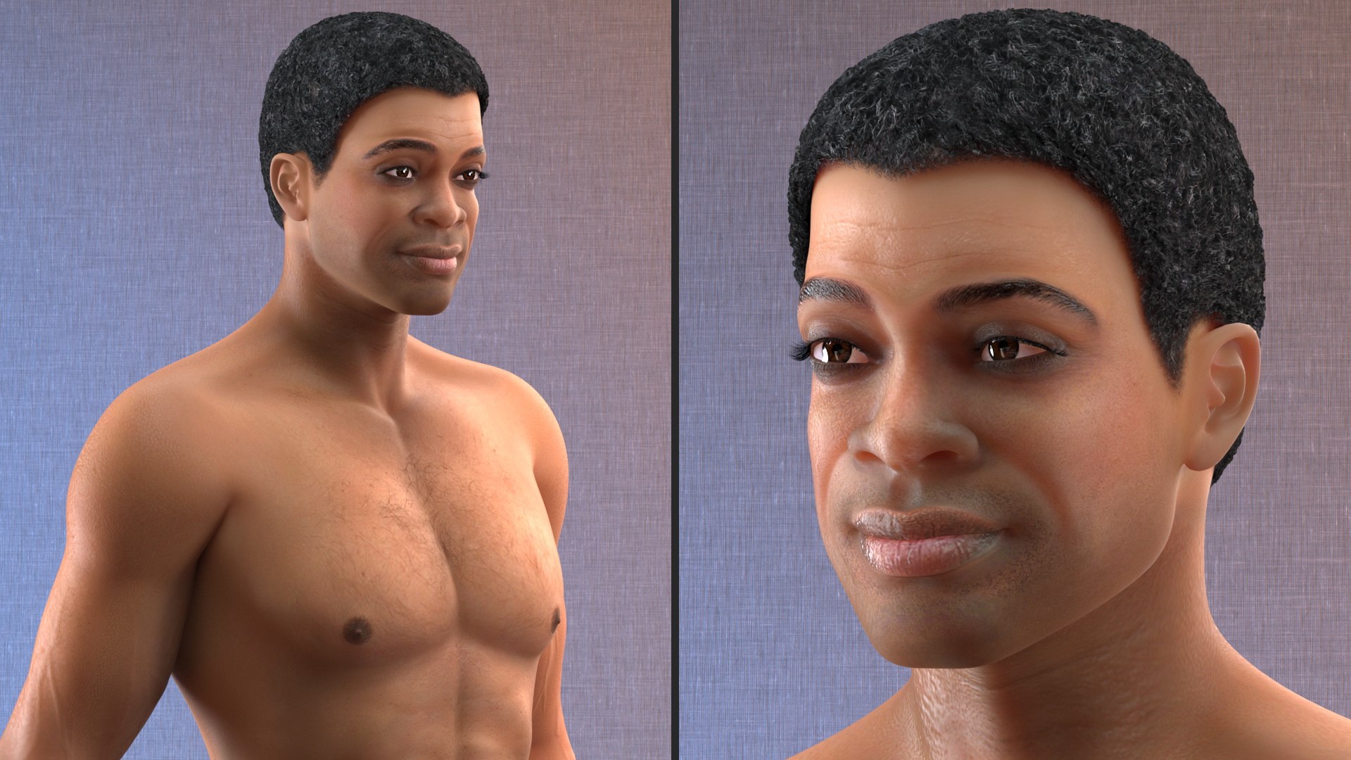 3D skin black man model - TurboSquid 1703673