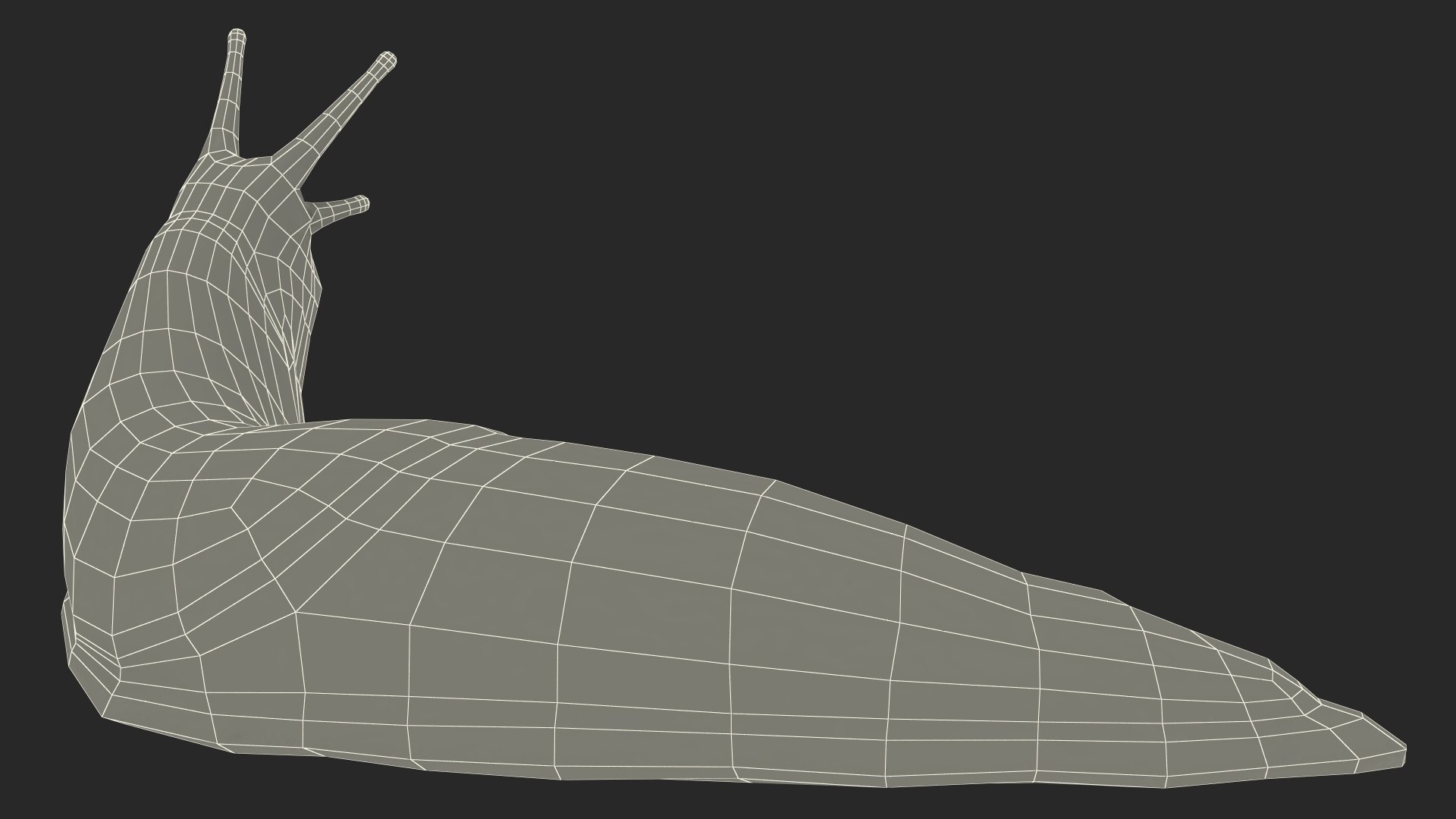 3D Black Slug Reaching Up Model - TurboSquid 2013416