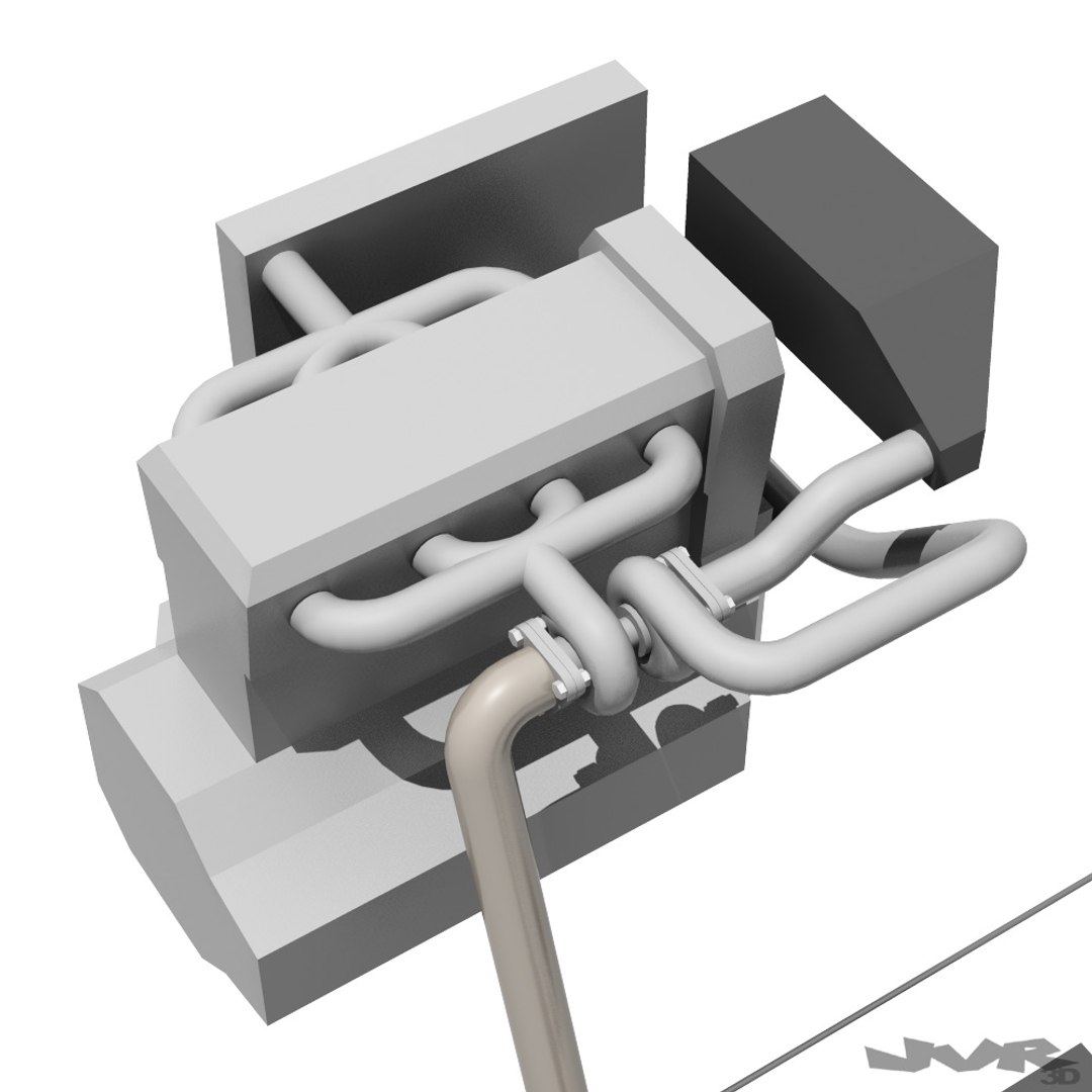3d obj diesel exhaust - urea