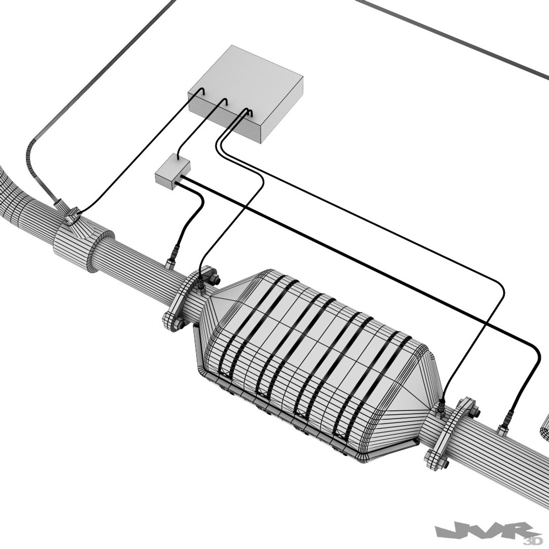 3d obj diesel exhaust - urea