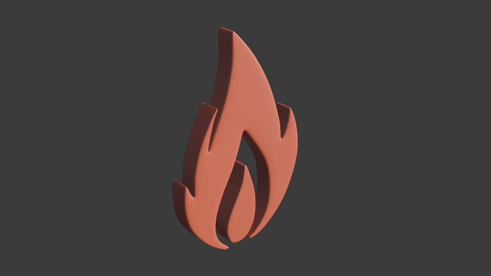 Fire Icon 1 3D Model - TurboSquid 2470509