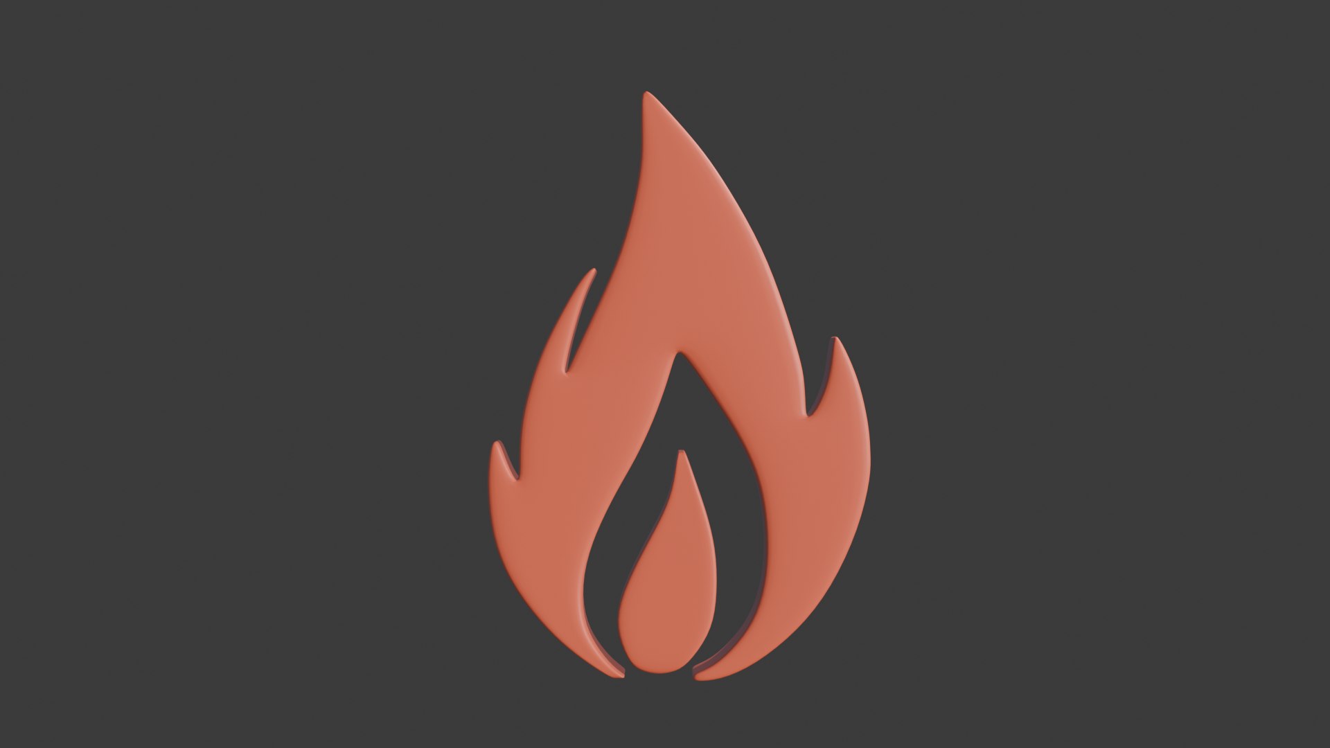 Fire Icon 1 3D Model - TurboSquid 2470509