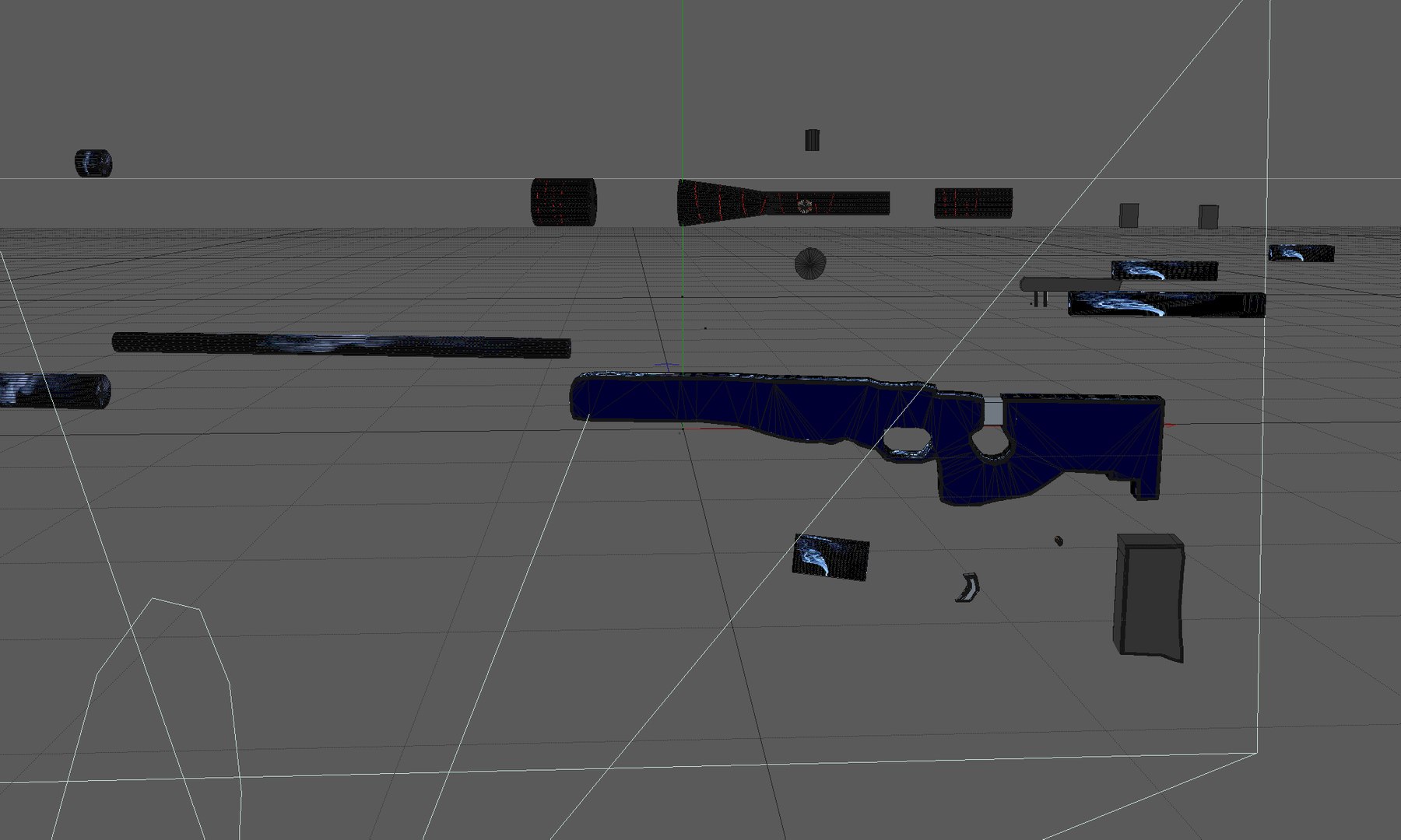 3d future fps rifle modern model