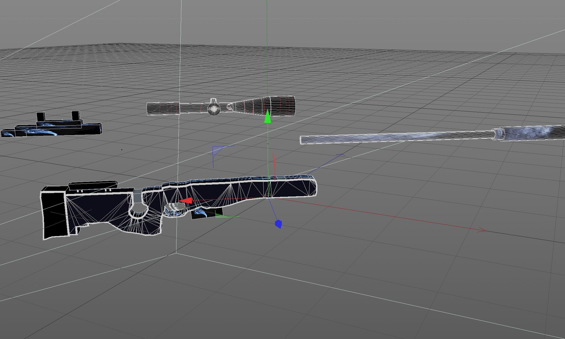 3d future fps rifle modern model