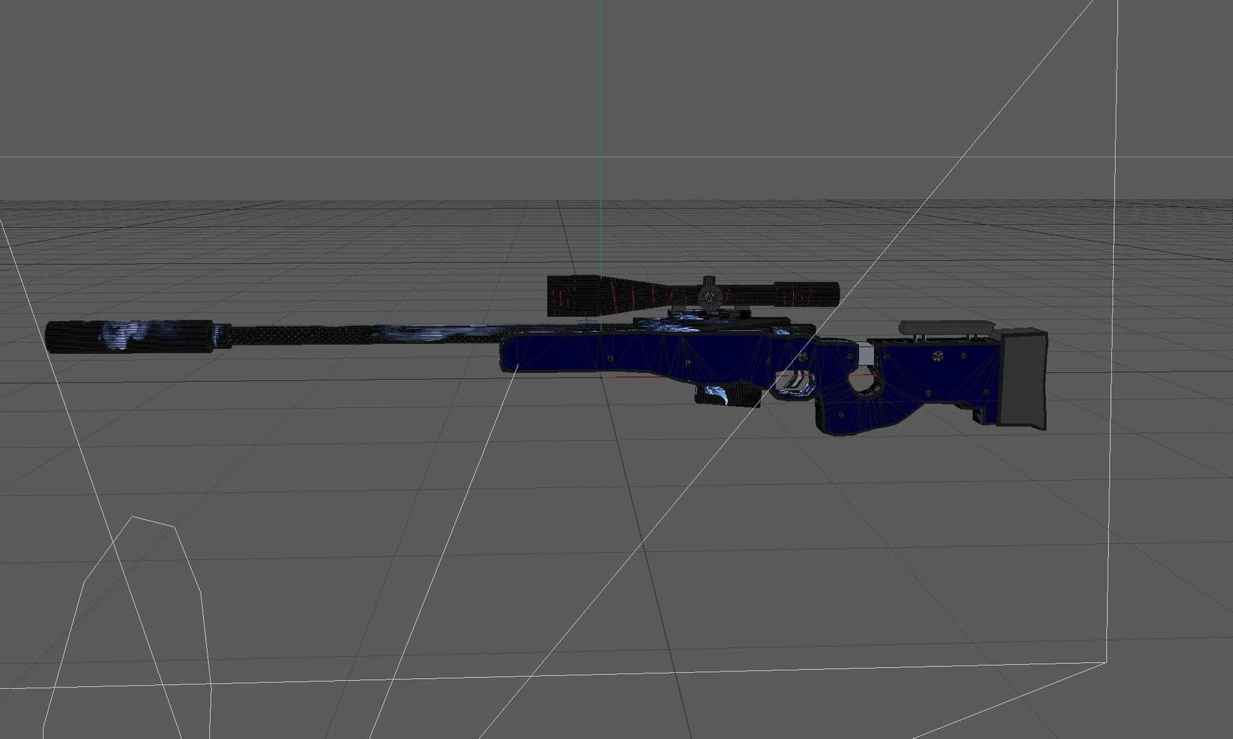 3d future fps rifle modern model