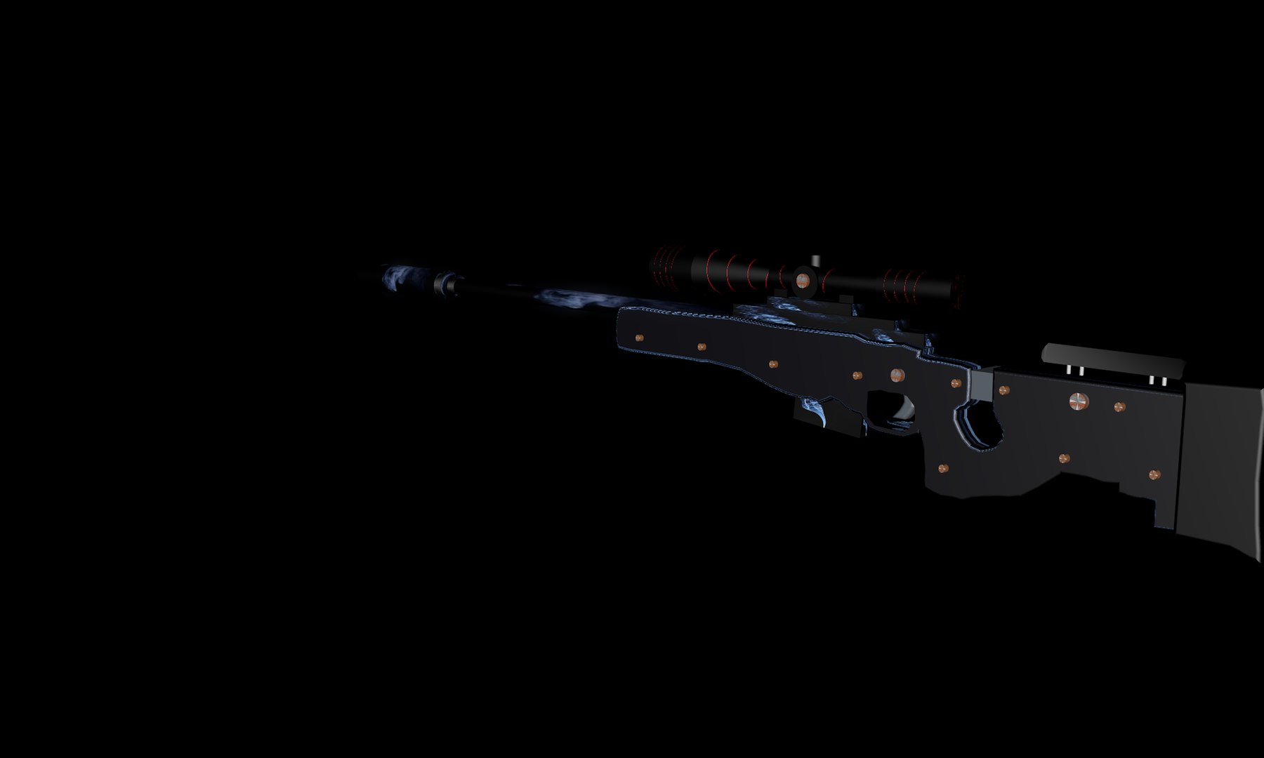 3d future fps rifle modern model