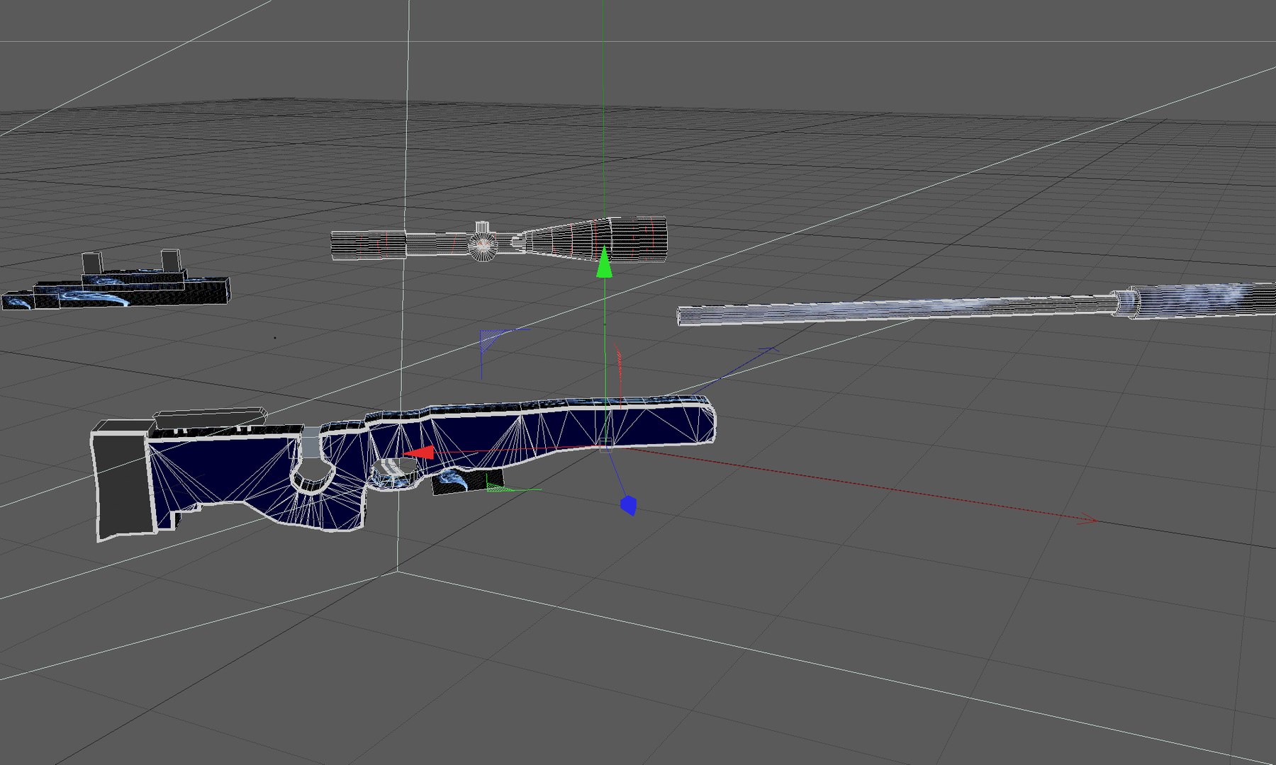 3d future fps rifle modern model
