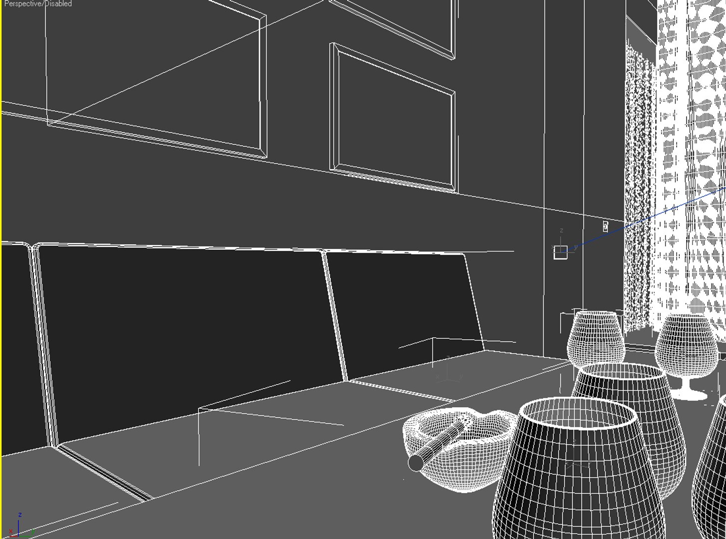 3dsmax Interior Strip Cafe Bar