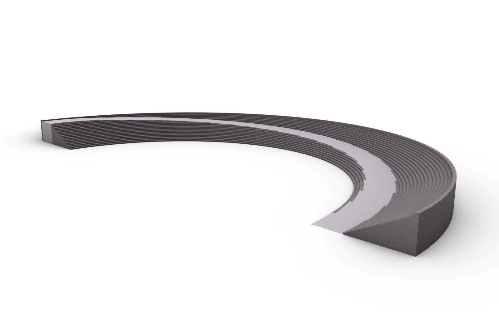 Circular Stair Ramp Blend Landscape 3D Model - TurboSquid 2047013