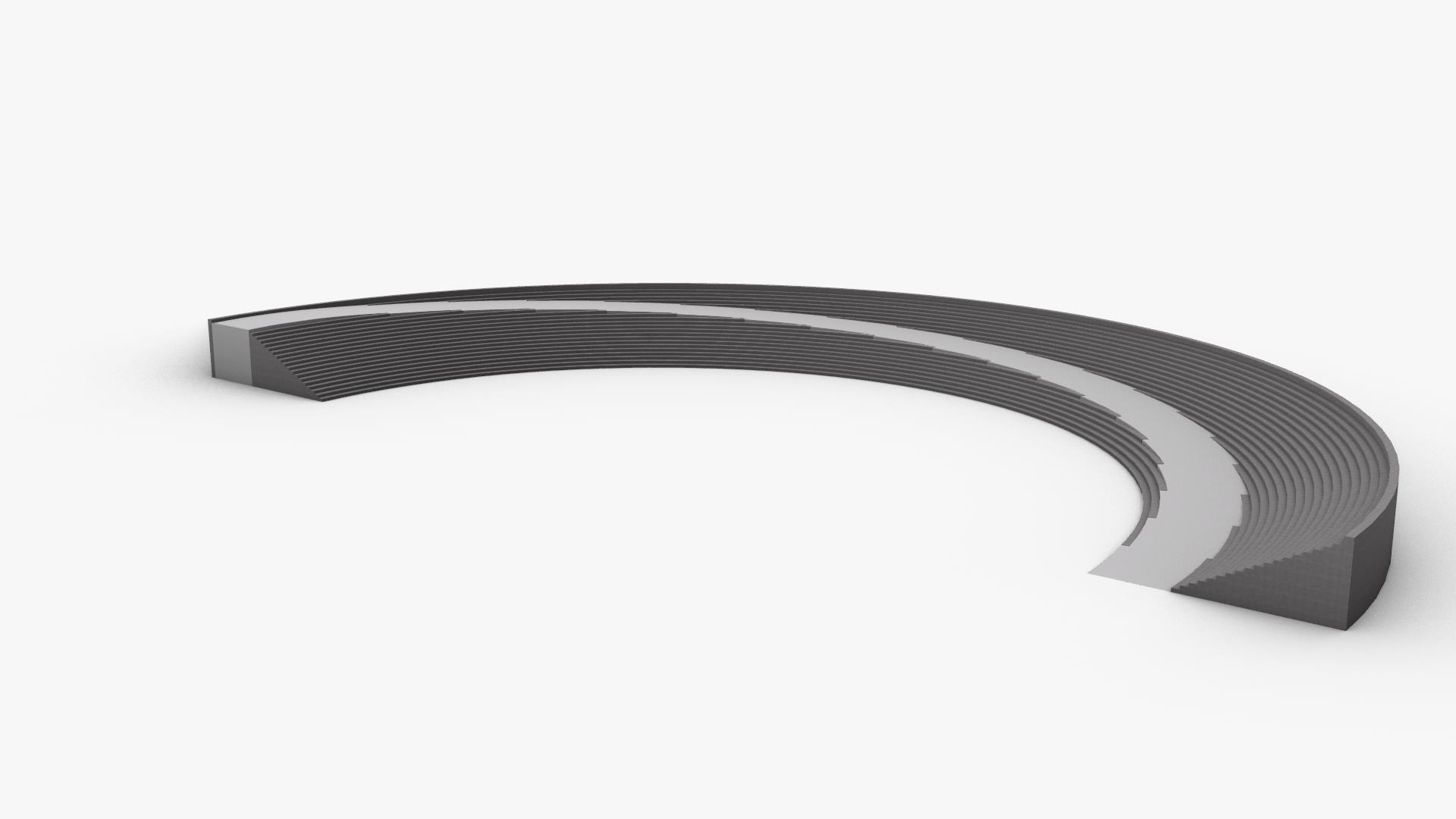 Circular Stair Ramp Blend Landscape 3D Model - TurboSquid 2047013