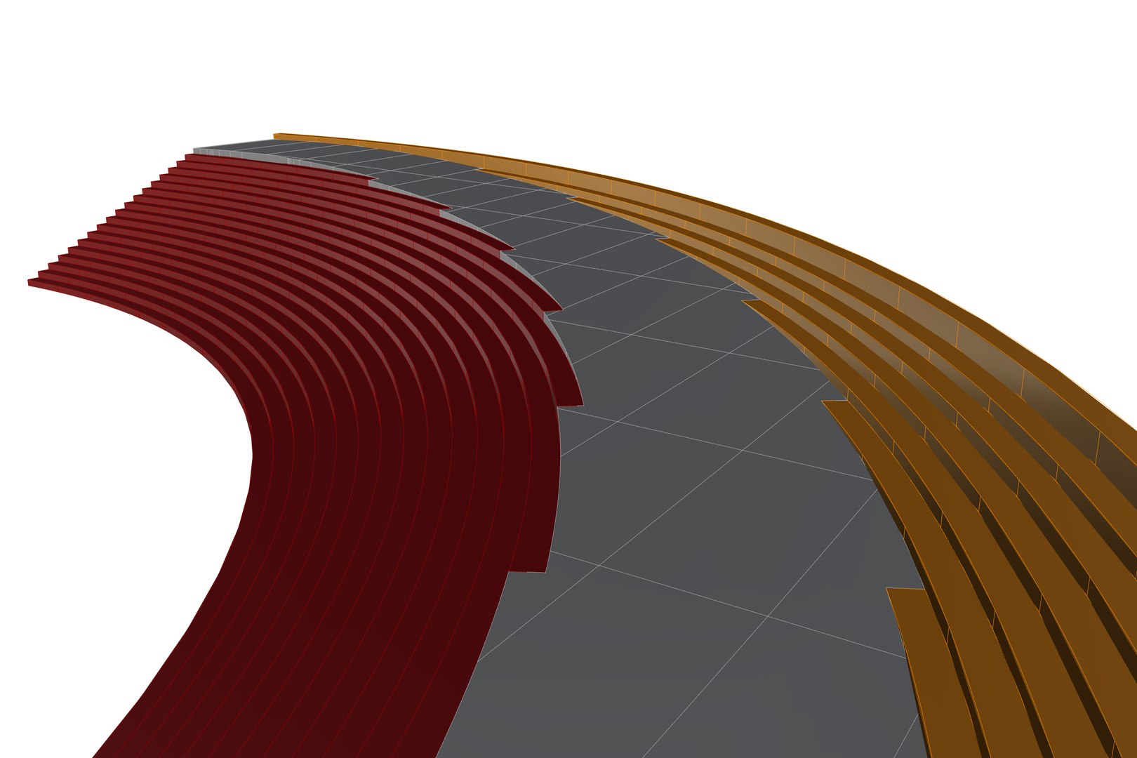 Circular Stair Ramp Blend Landscape 3D Model - TurboSquid 2047013