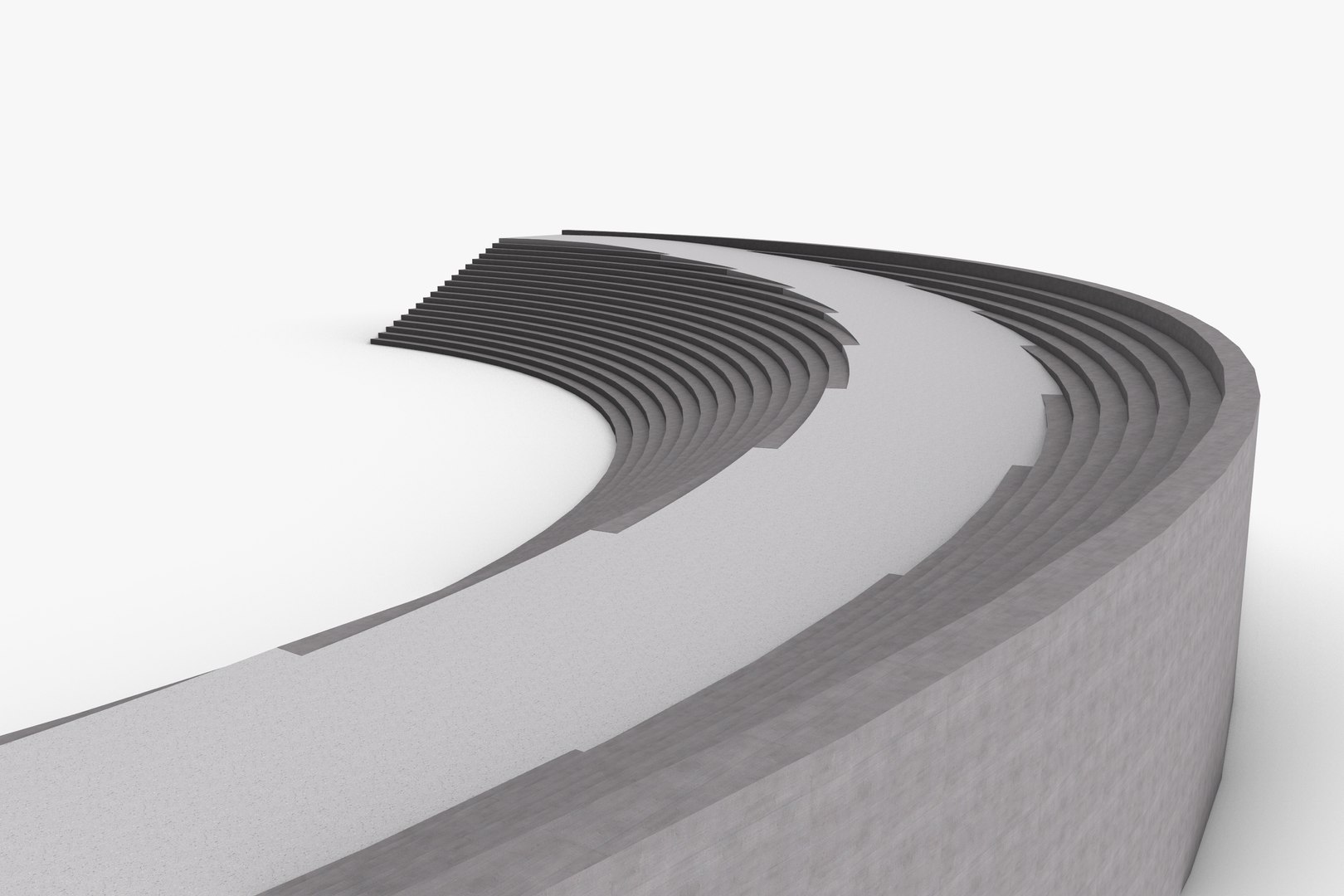 Circular Stair Ramp Blend Landscape 3D Model - TurboSquid 2047013