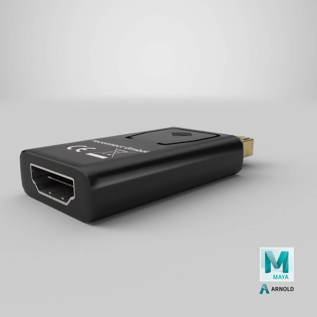 Displayport Hdmi Adapter 3D Model - TurboSquid 1521308