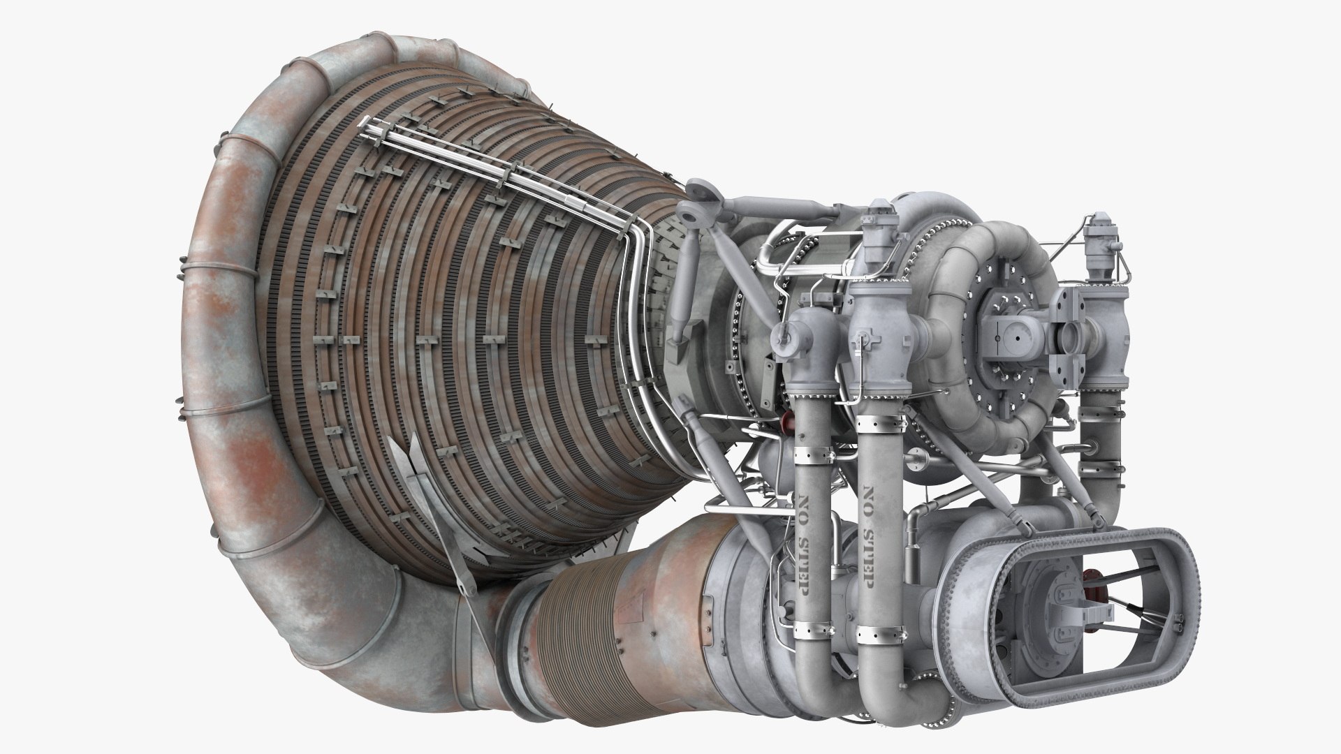 Rocket Engine F-1 3D - TurboSquid 2275915