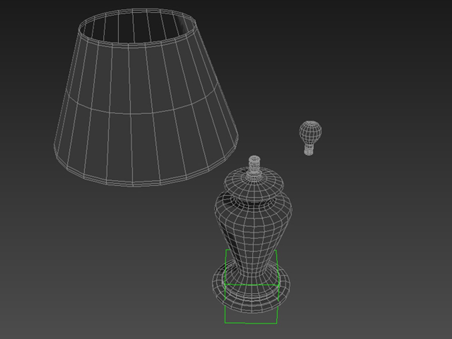 3d table lamp model