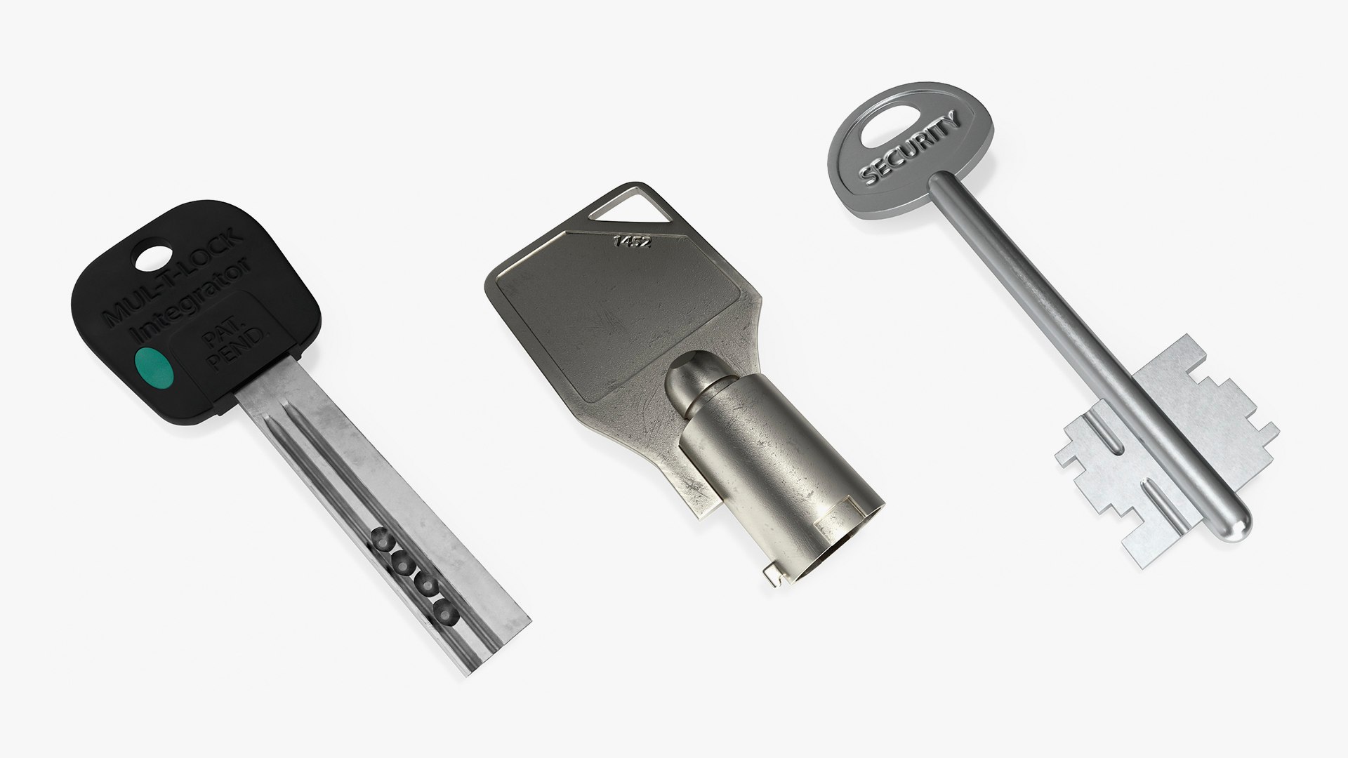 3D Door Lock Keys Collection - TurboSquid 2237395