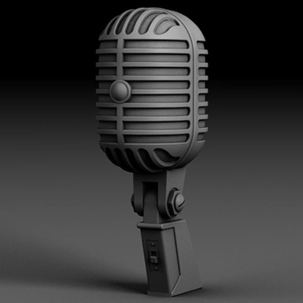 shure 55 sh unidyne 3d c4d