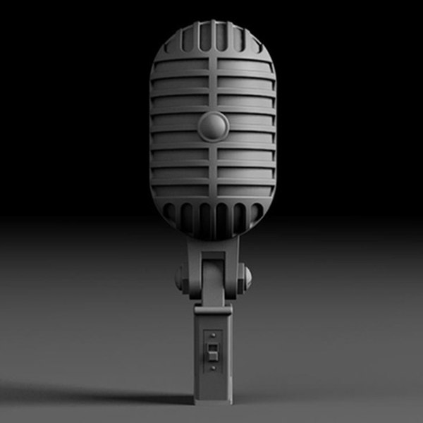 shure 55 sh unidyne 3d c4d